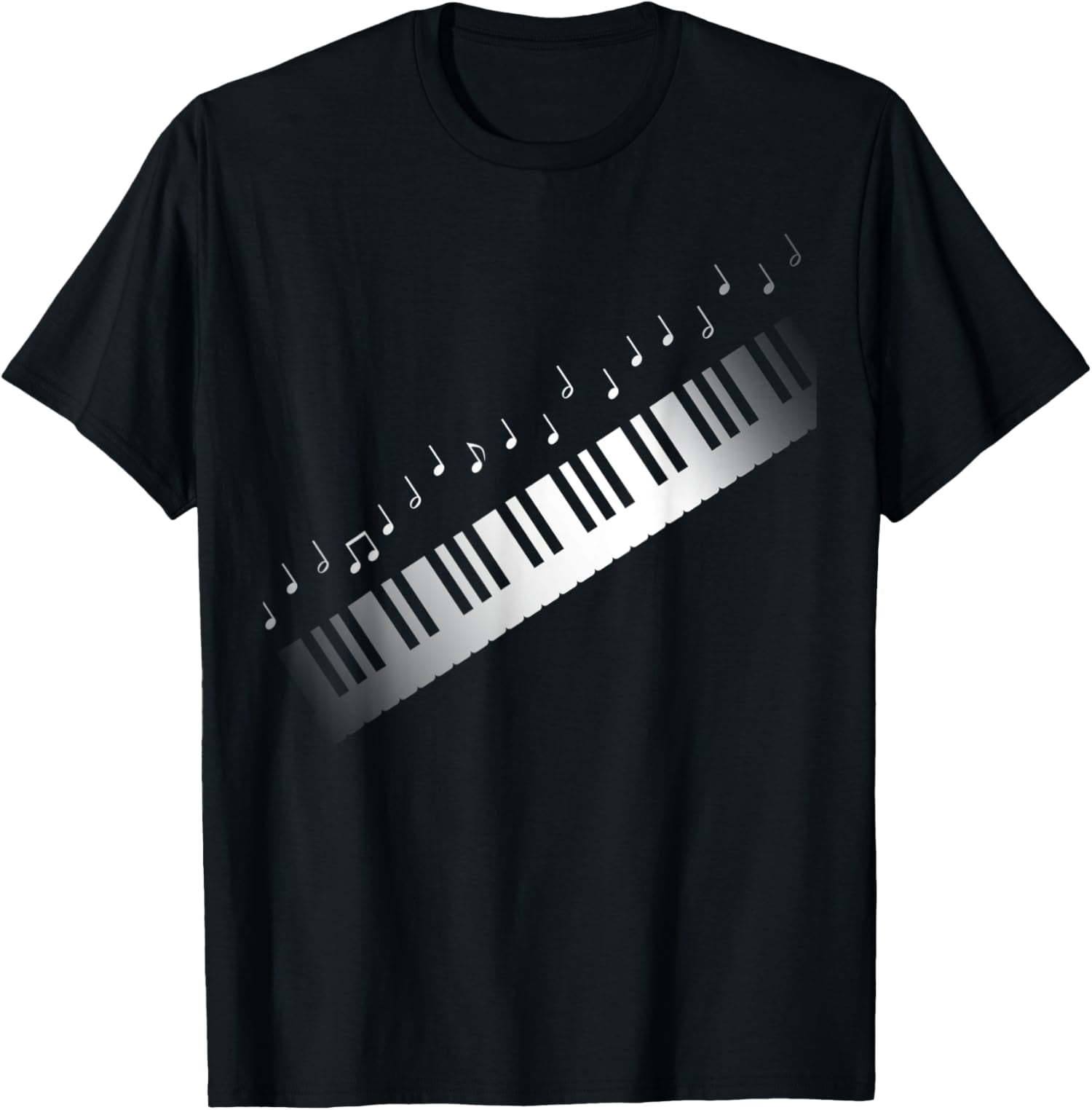 Piano Pianist Keyboard Music Notes T-Shirt - Walmart.com