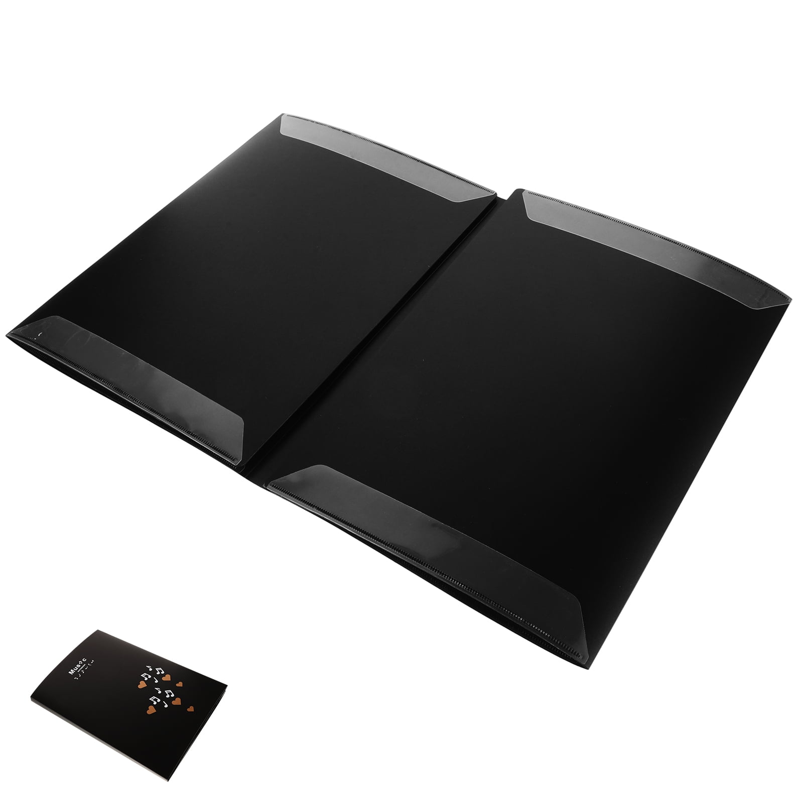 WRISTBIQUE Music Score Folder Sheet Music Storage Folder Plastic Black ...
