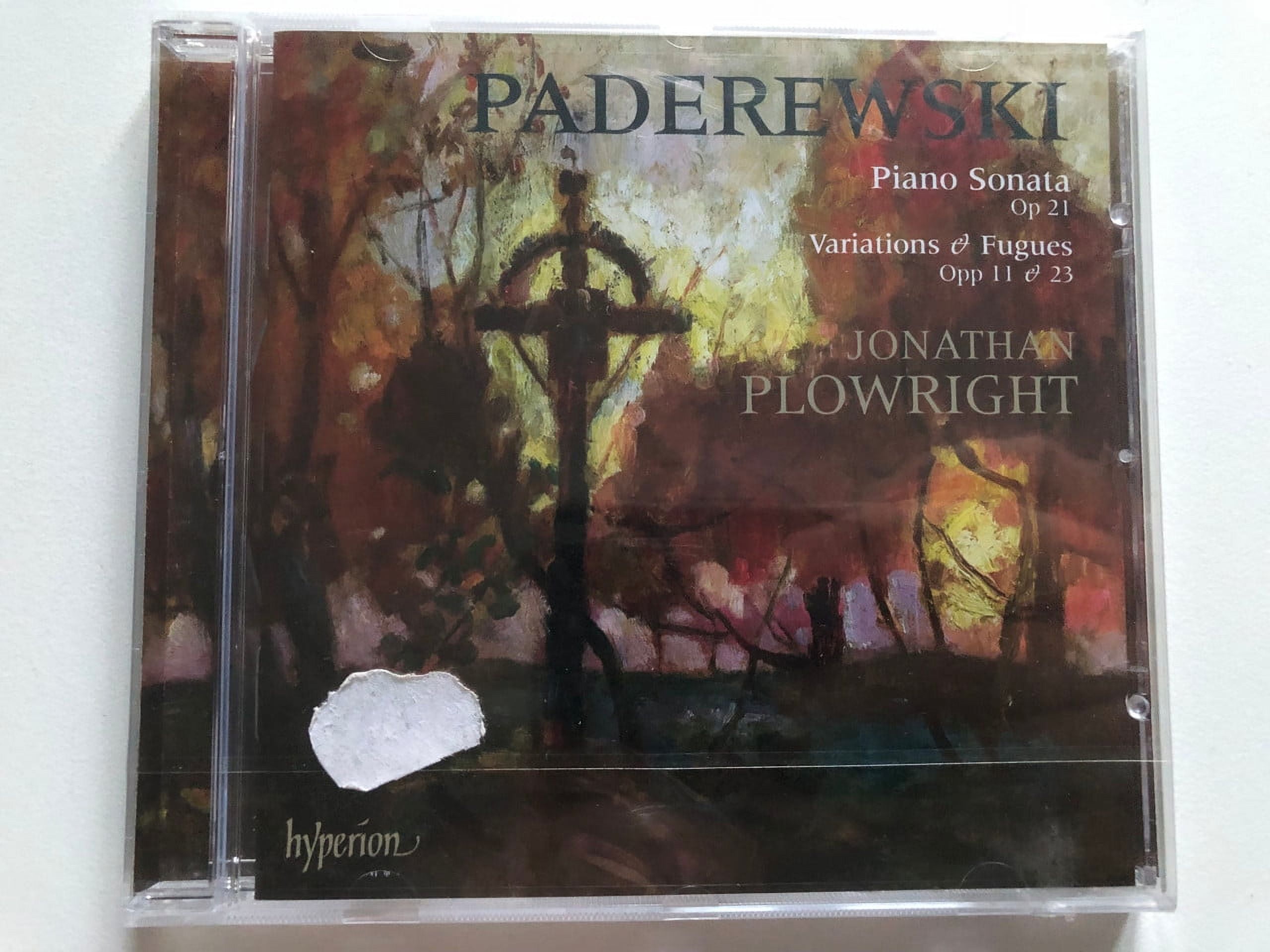 Piano Sonata, Variations and Fugues (Plowright) Ignacy Jan Paderewski ...
