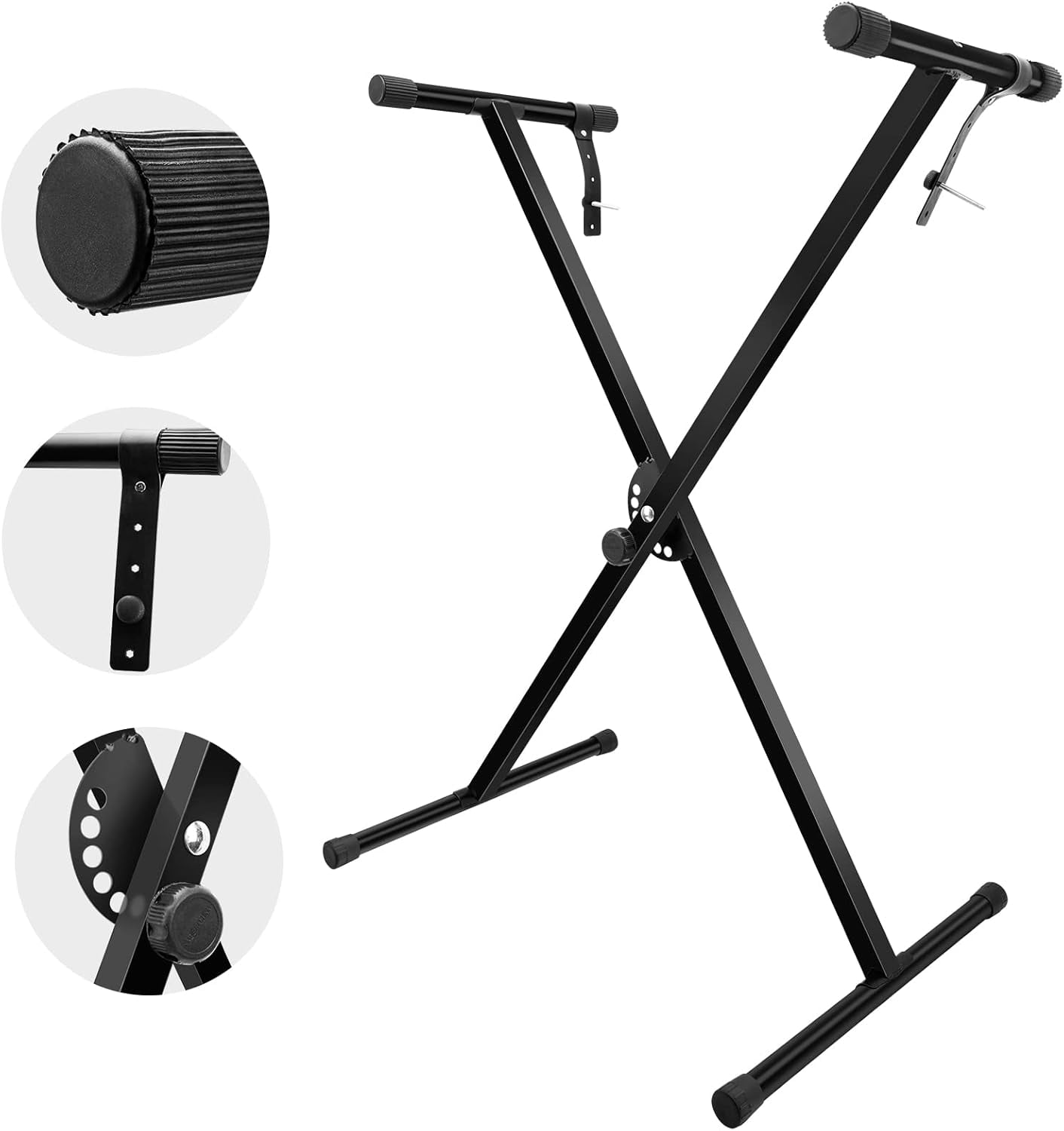 Piano Stand Adjustable Single-X-Style Keyboard Stand with Locking ...