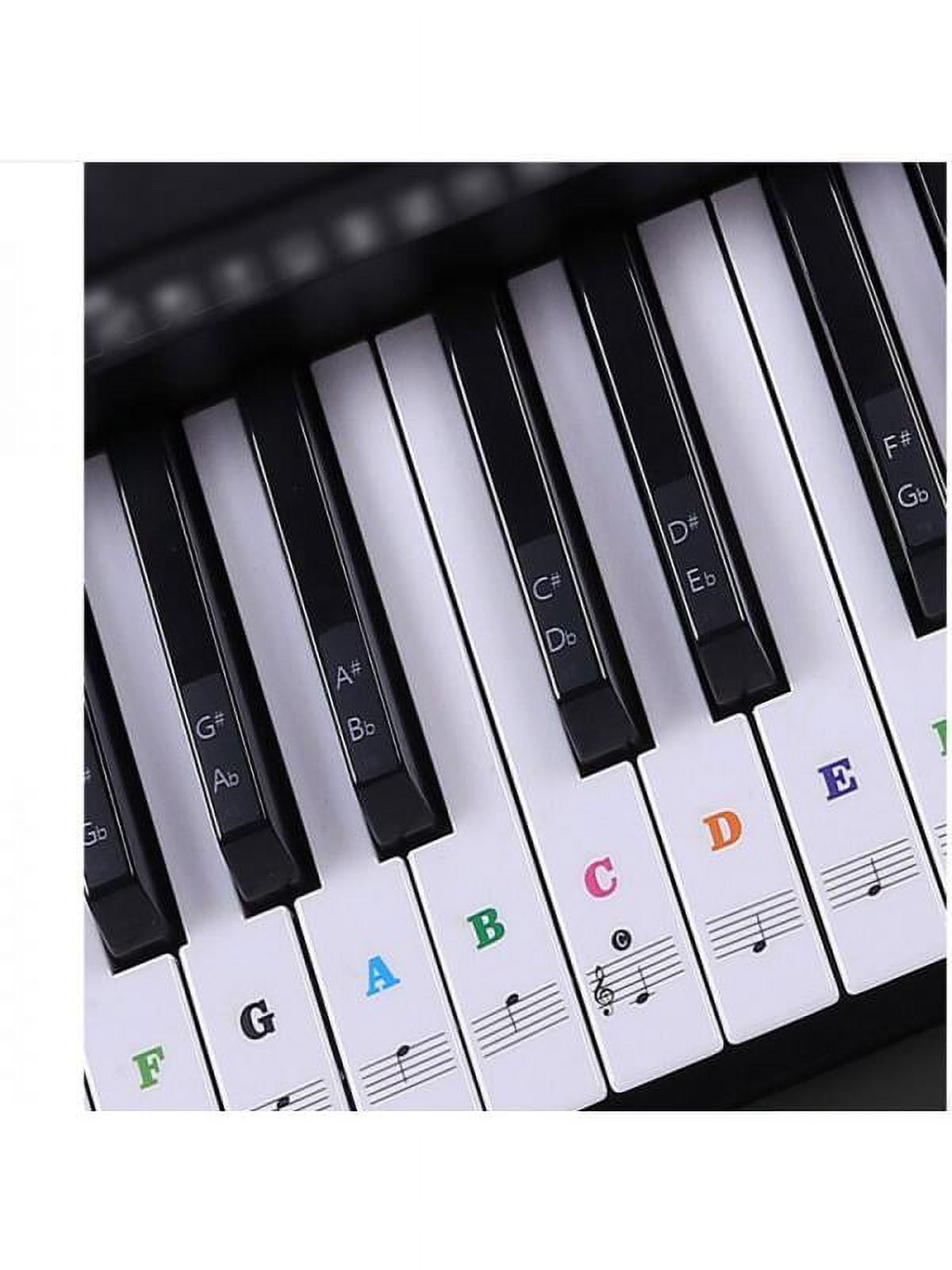Piano Sticker Transparent Piano Keyboard Sticker 37/49/54/61/88 kit ...