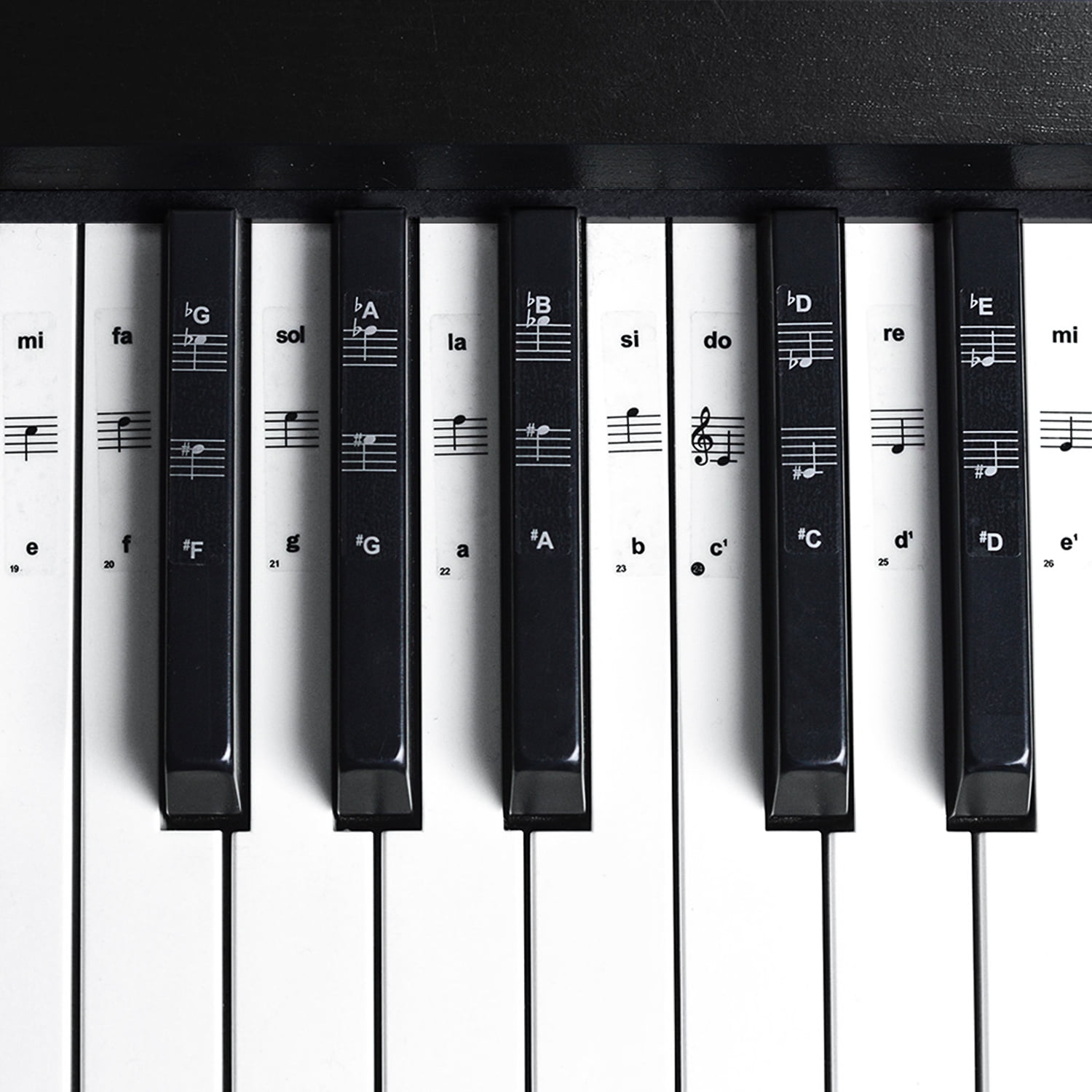 Piano Stickers, Music Keyboard Sticking Pitch Notes for 37/54/61/76/88 ...