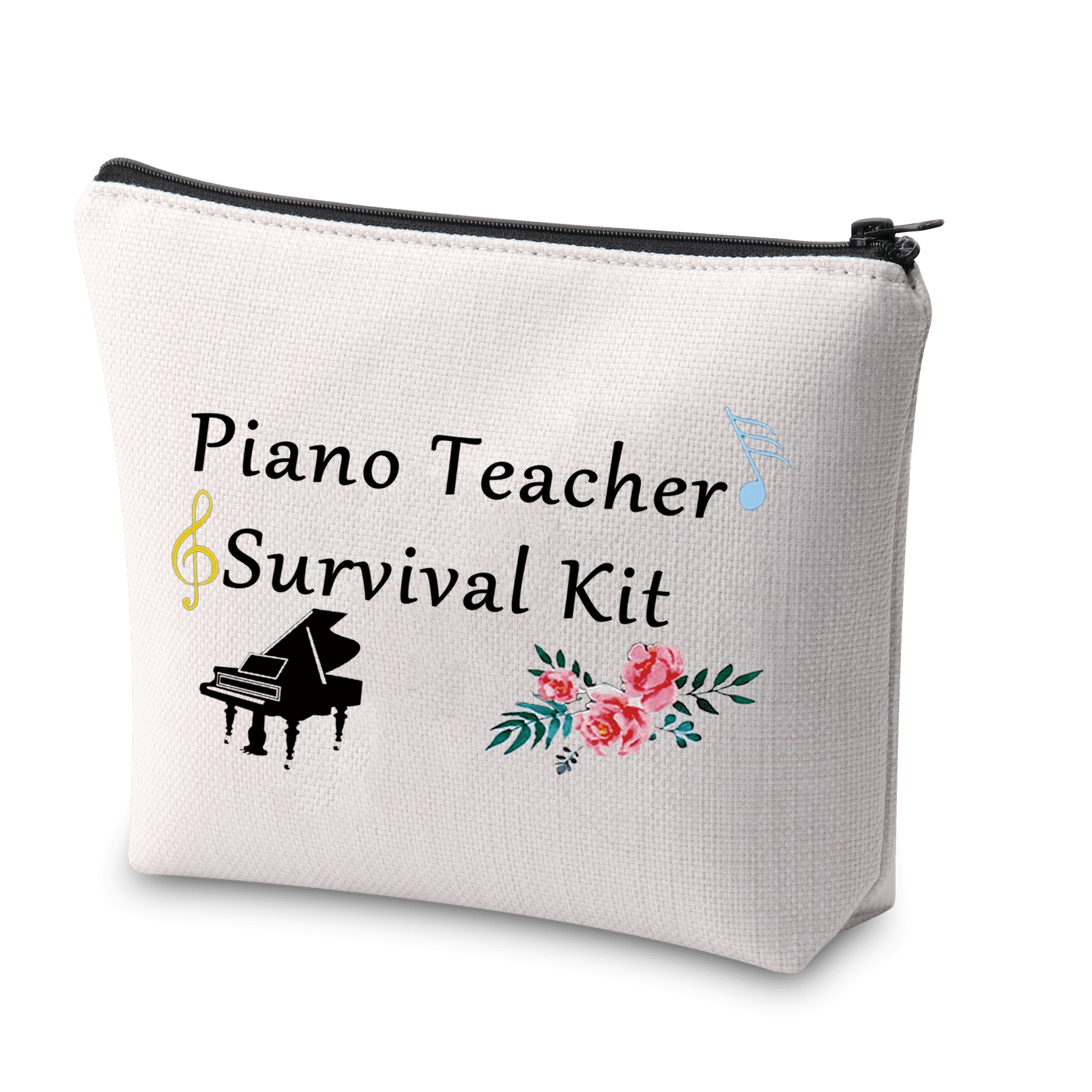 Piano Teacher Survival Kit Makeup Bag Piano Teacher Gift Music Note ...