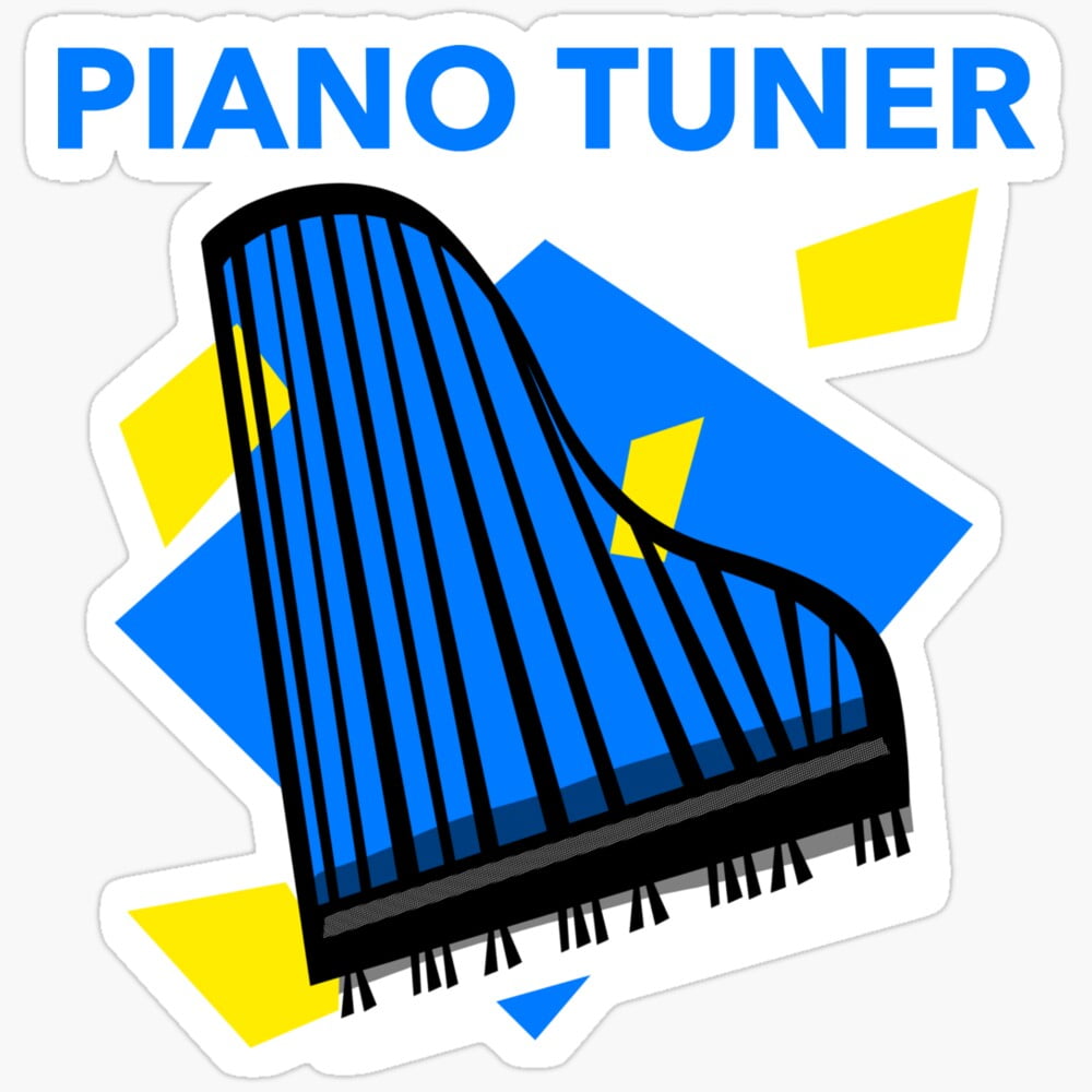 Piano Tuner Sticker Phone Decal Water Bottle Stickers Car Decals ...