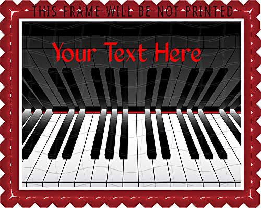 Piano keys (Nr2) - Topper - 10" x 16" (1/2 sheet) rectangular - Walmart.com
