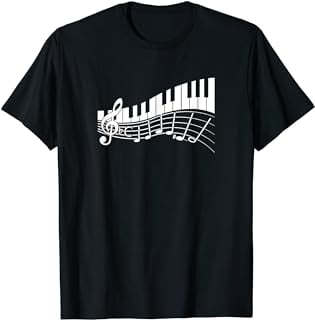 Piano sheet music notes and piano keys T-Shirt - Walmart.com
