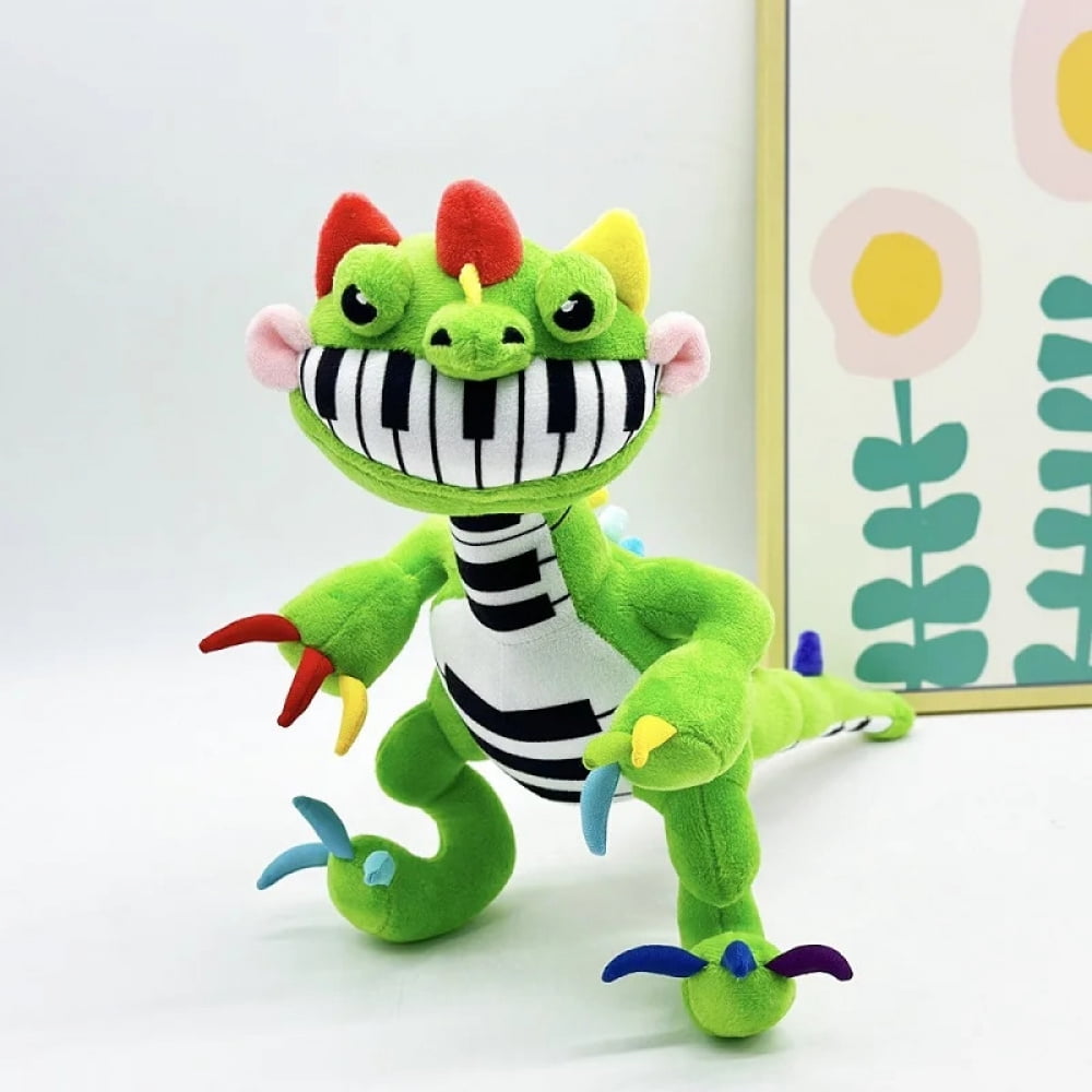 Pianosaurus Plush Green Dinosaur Stuffed Doll Anime Cute Toys Doll ...