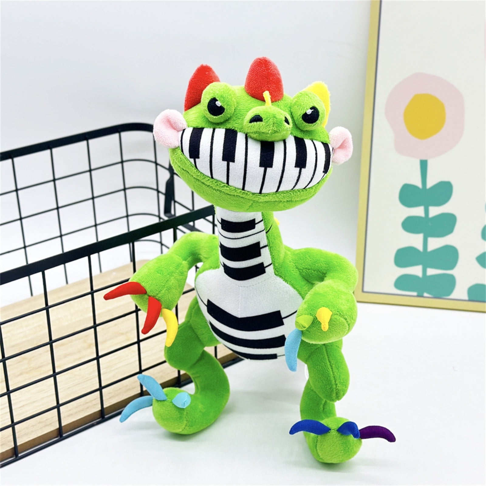 Pianosaurus Plush Toy B-obby Playtime 4 Game Piano Dinosaur Toy ...