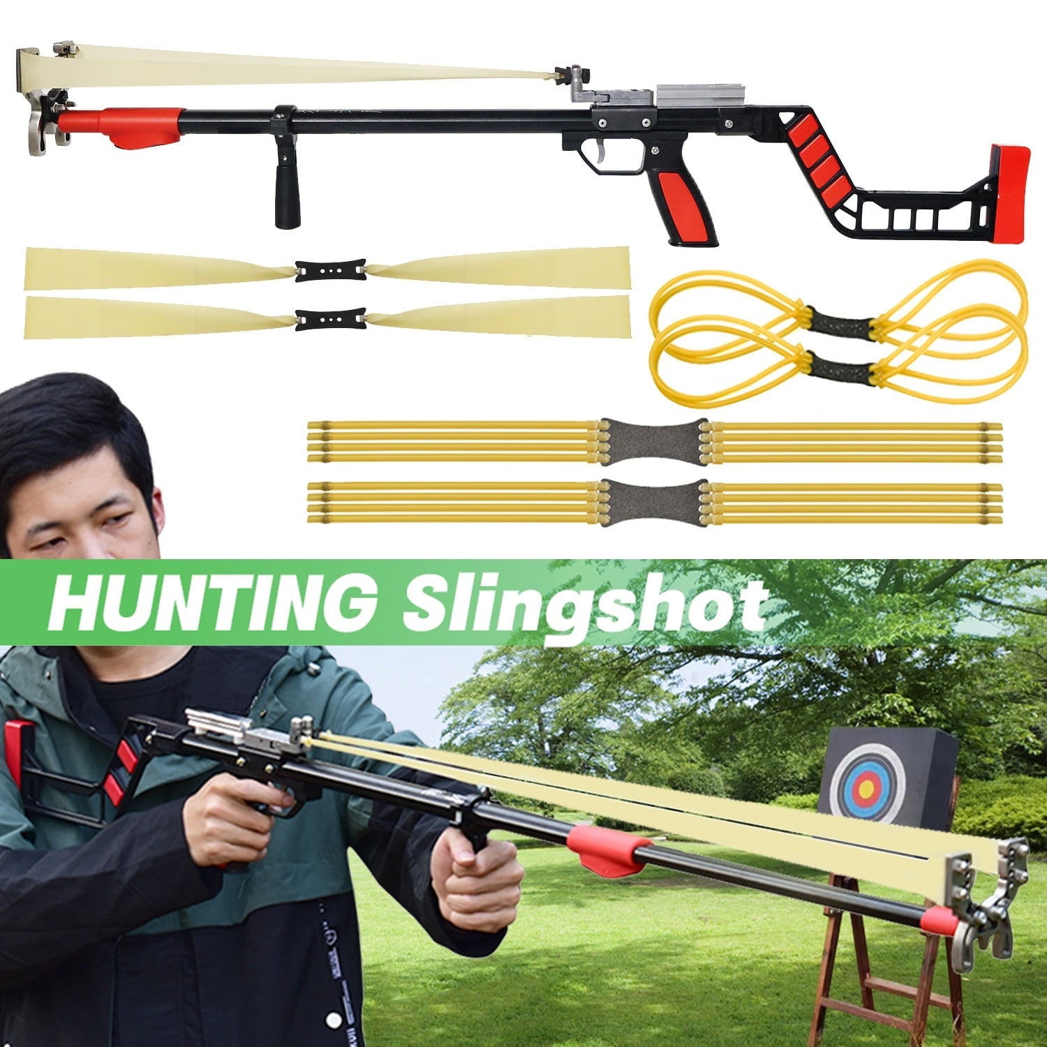 Piaoyu Outdoor Telescopic Rod Slingshot for Hunting and Shooting for ...