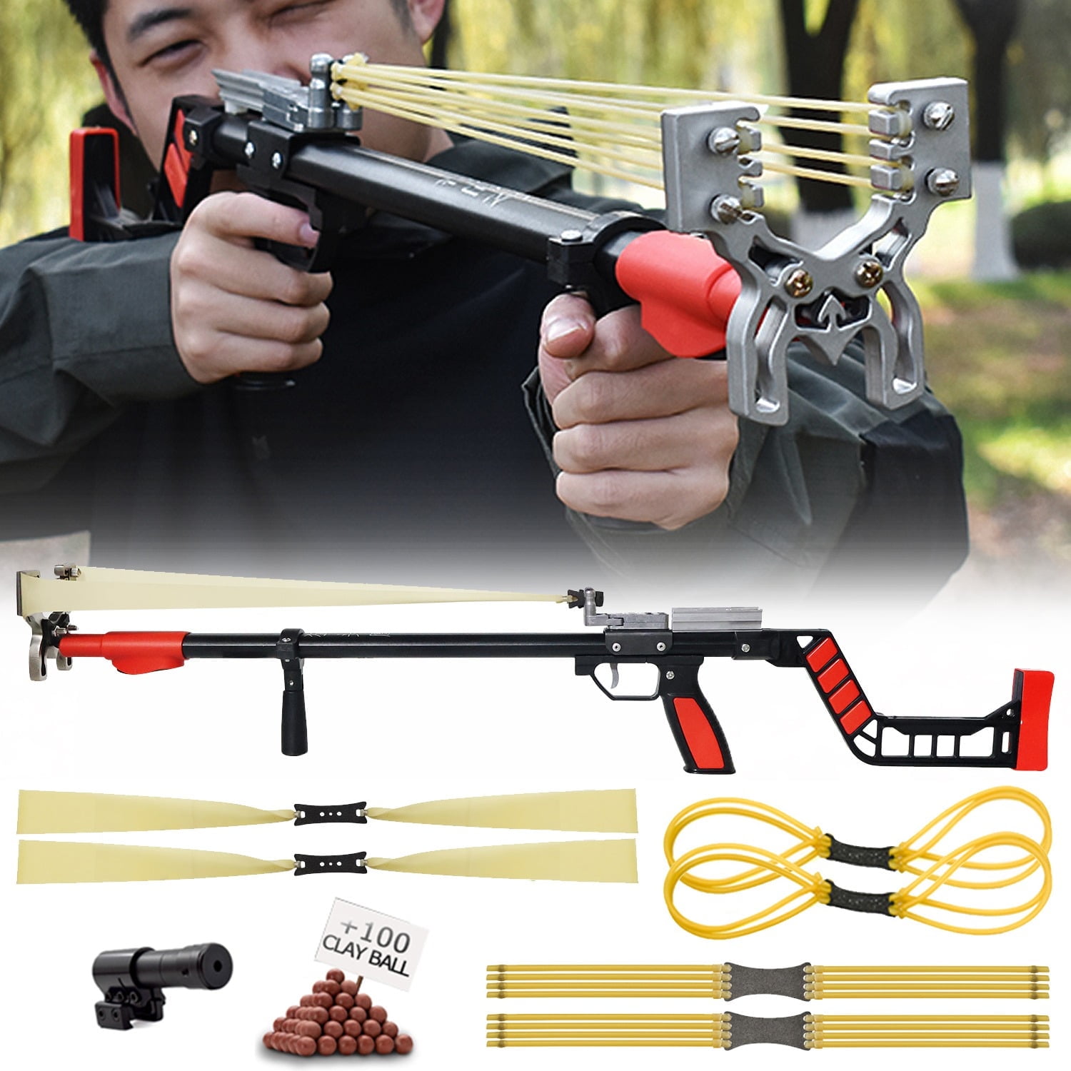 Piaoyu Outdoor Telescopic Rod Slingshot for Hunting and Shooting for ...