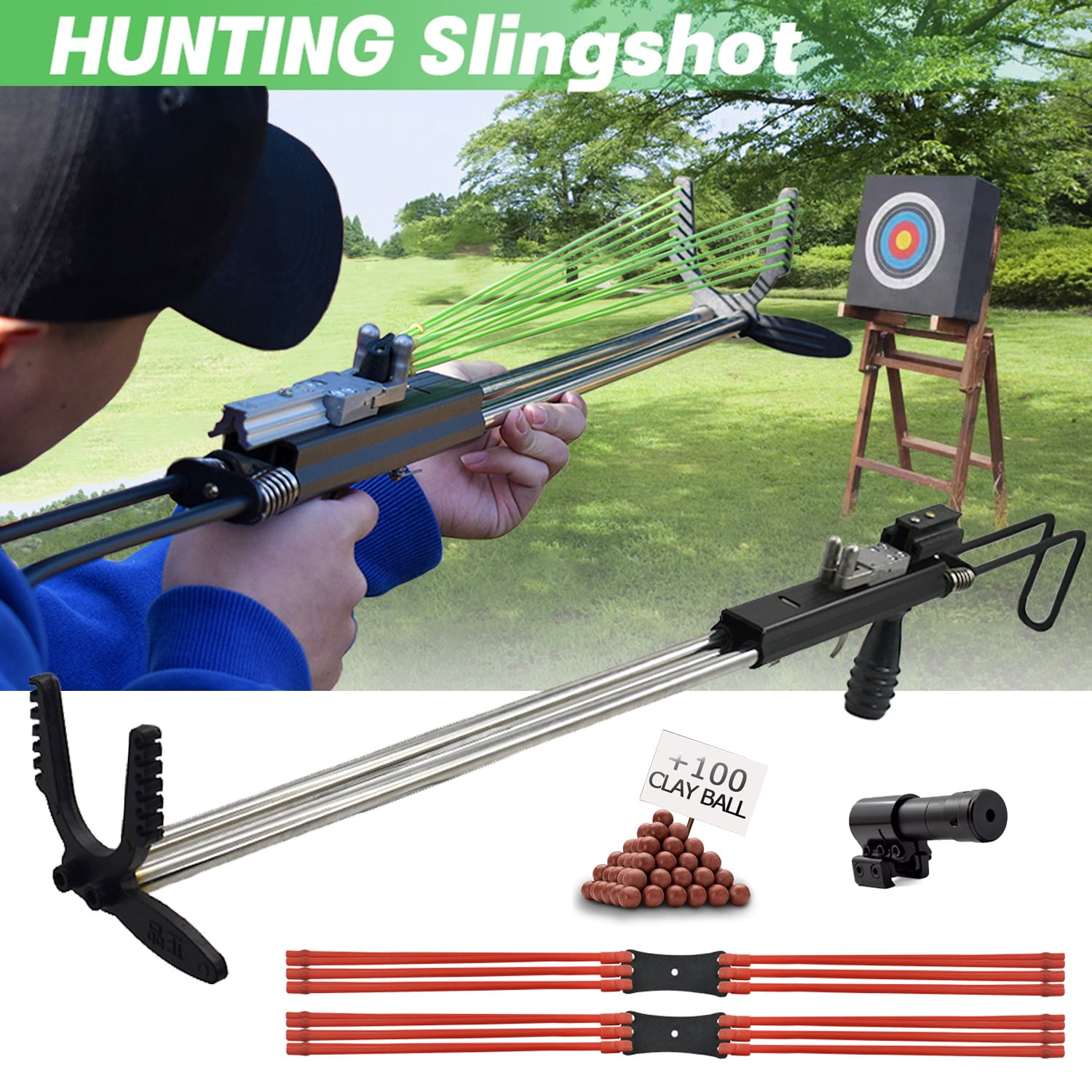 Piaoyu Portable Shooting Slingshot for Adults,Outdoor Hunting Catapult ...