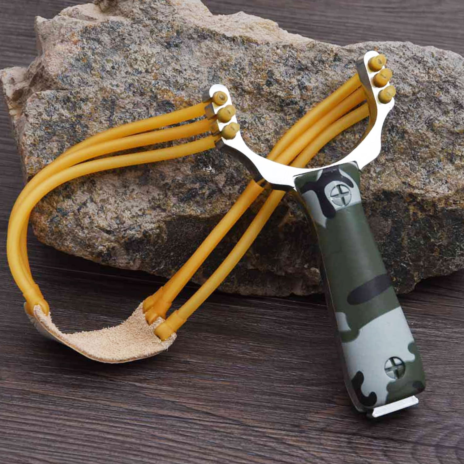 Piaoyu Powerful Slingshot with Rubber Band Outdoor Hunting Bow Duty ...