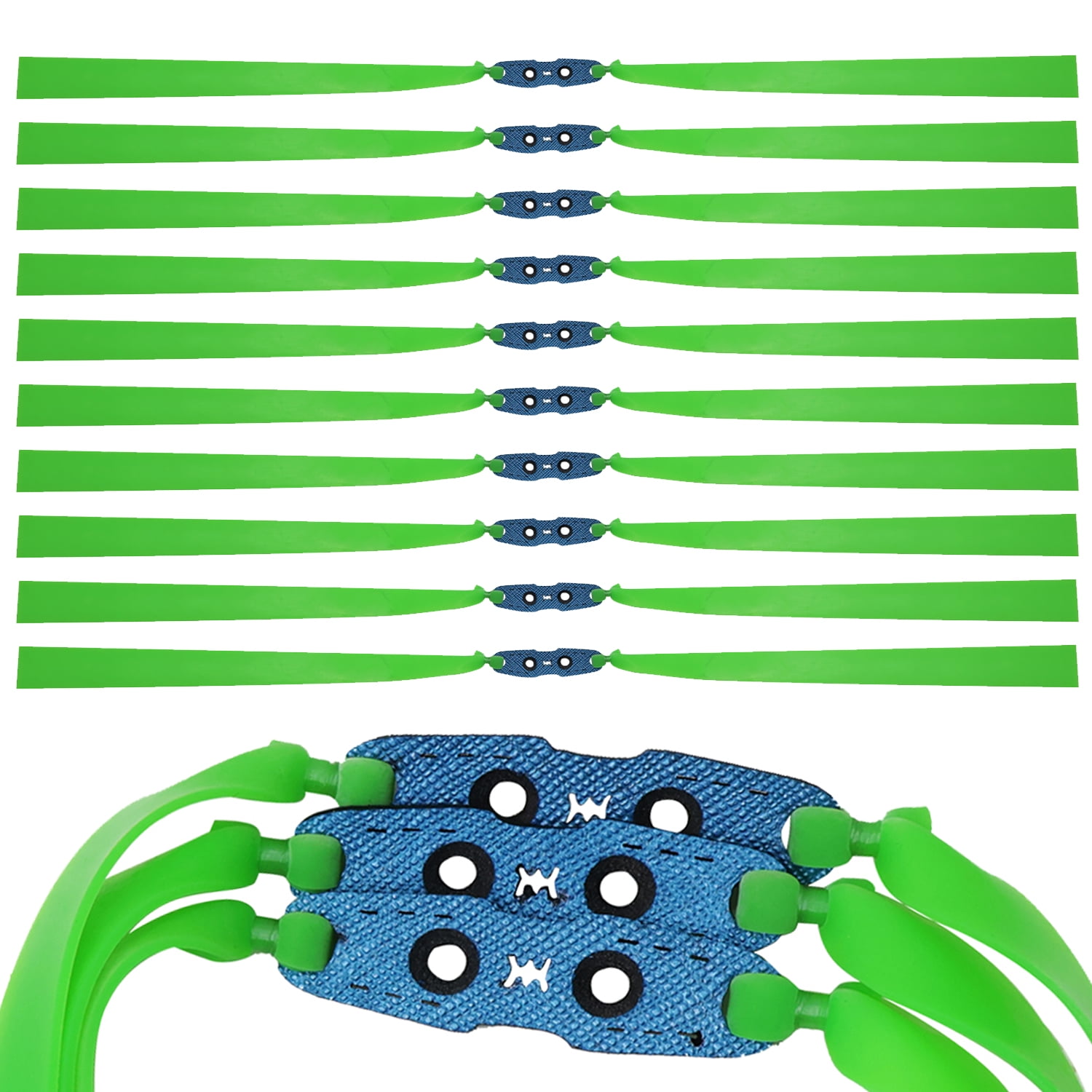 Piaoyu Slingshot Bands Flat 10pcs High Resilience Heavy Duty Rubber ...