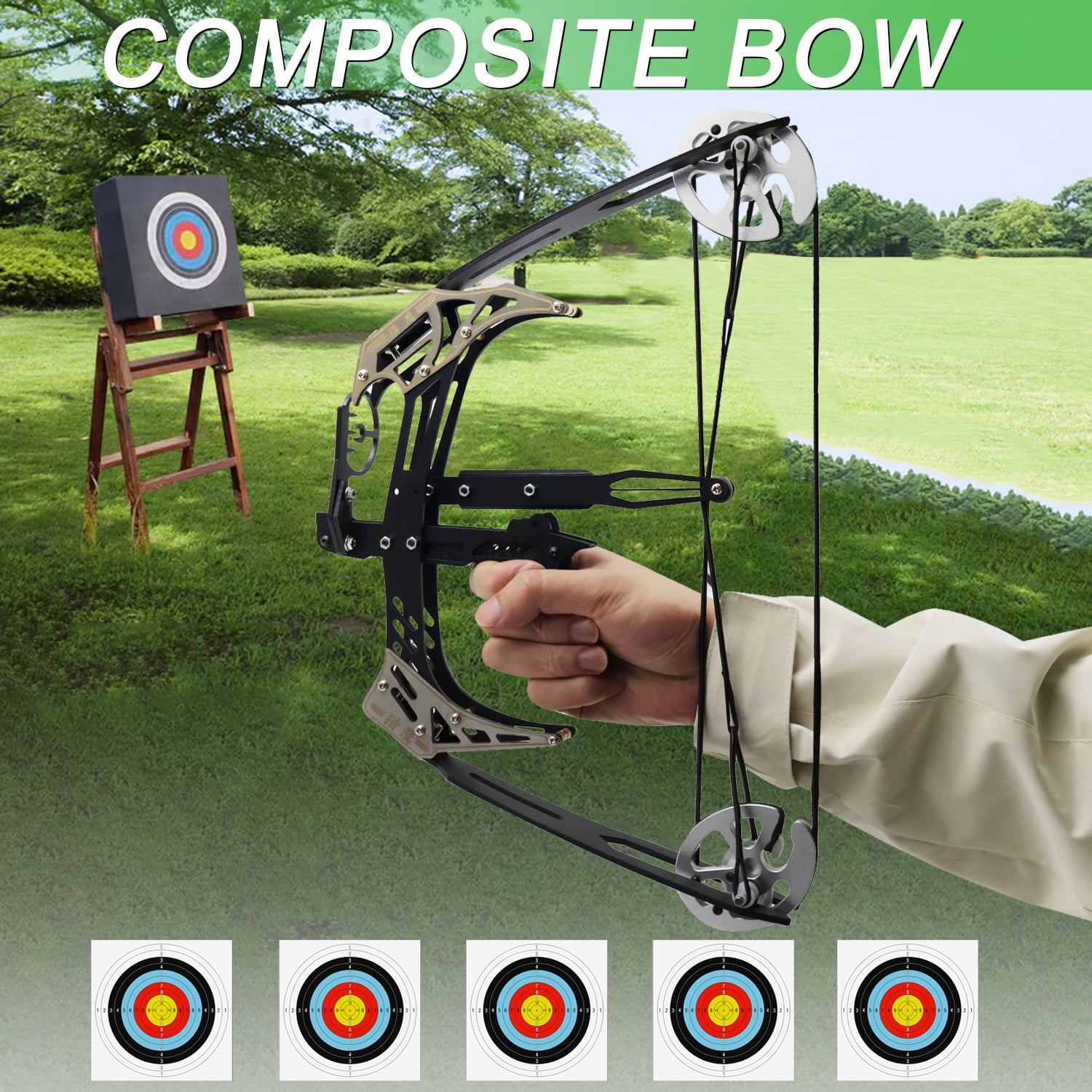 Piaoyu Stainless Steel Hunting Left and Right Hand Composite Bow for ...
