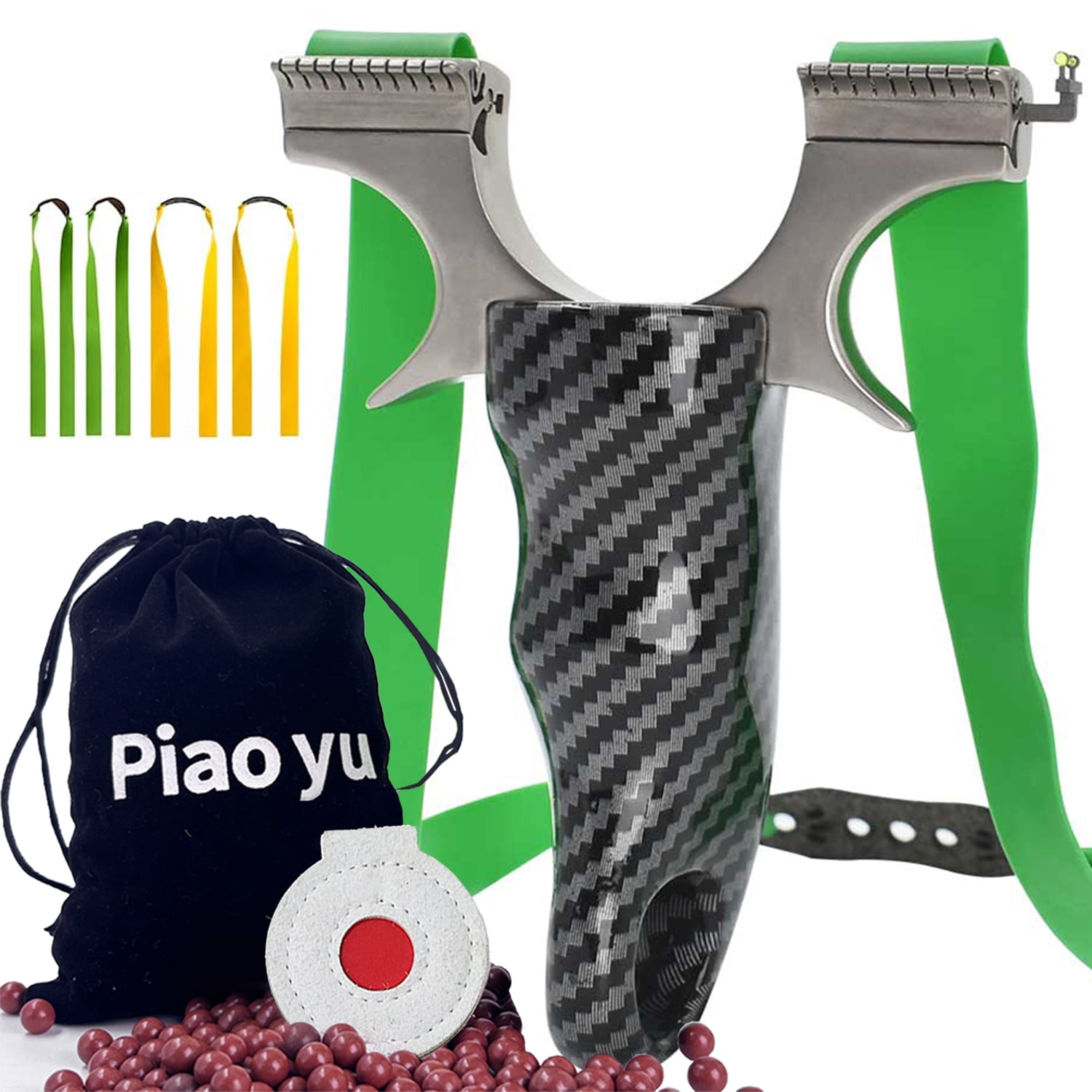 Piaoyu Stainless Steel Hunting Slingshot Shooting Slingshots for Adult ...