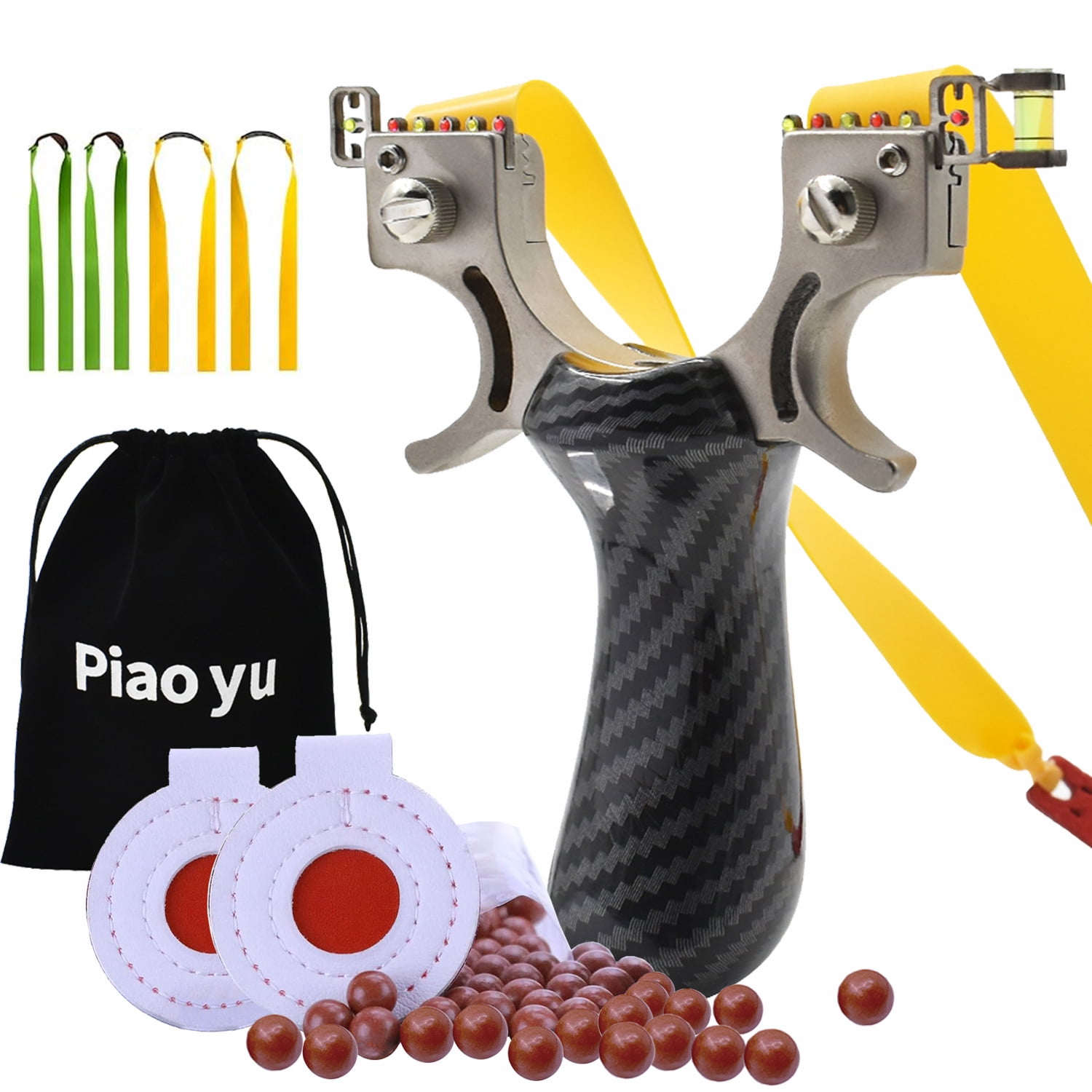 Piaoyu Stainless Steel Hunting Slingshot Shooting Slingshots for Adult ...