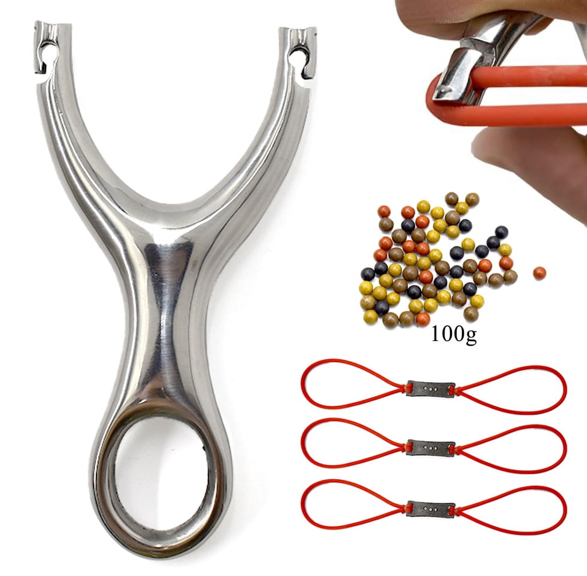 Piaoyu Stainless Steel Slingshot Traditional Recurve Professional ...
