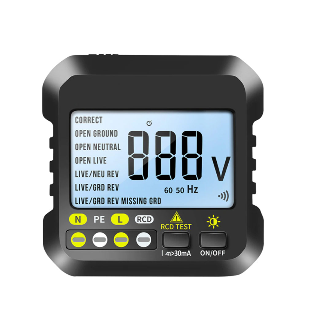 Piartly 10/16A Digital Display Power Socket Tester Voltmeter Leakage ...