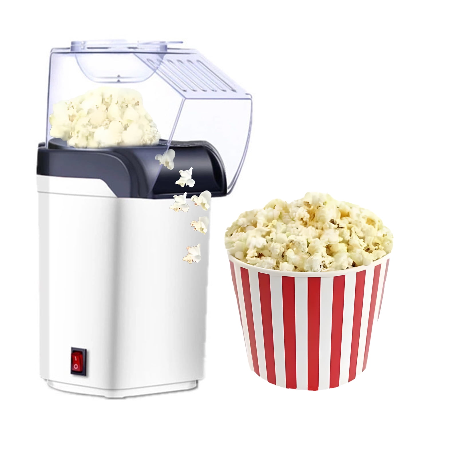 Piartly 1200W Fast Hot Air Popcorn Popper - 4.5 Quarts, Electric ...