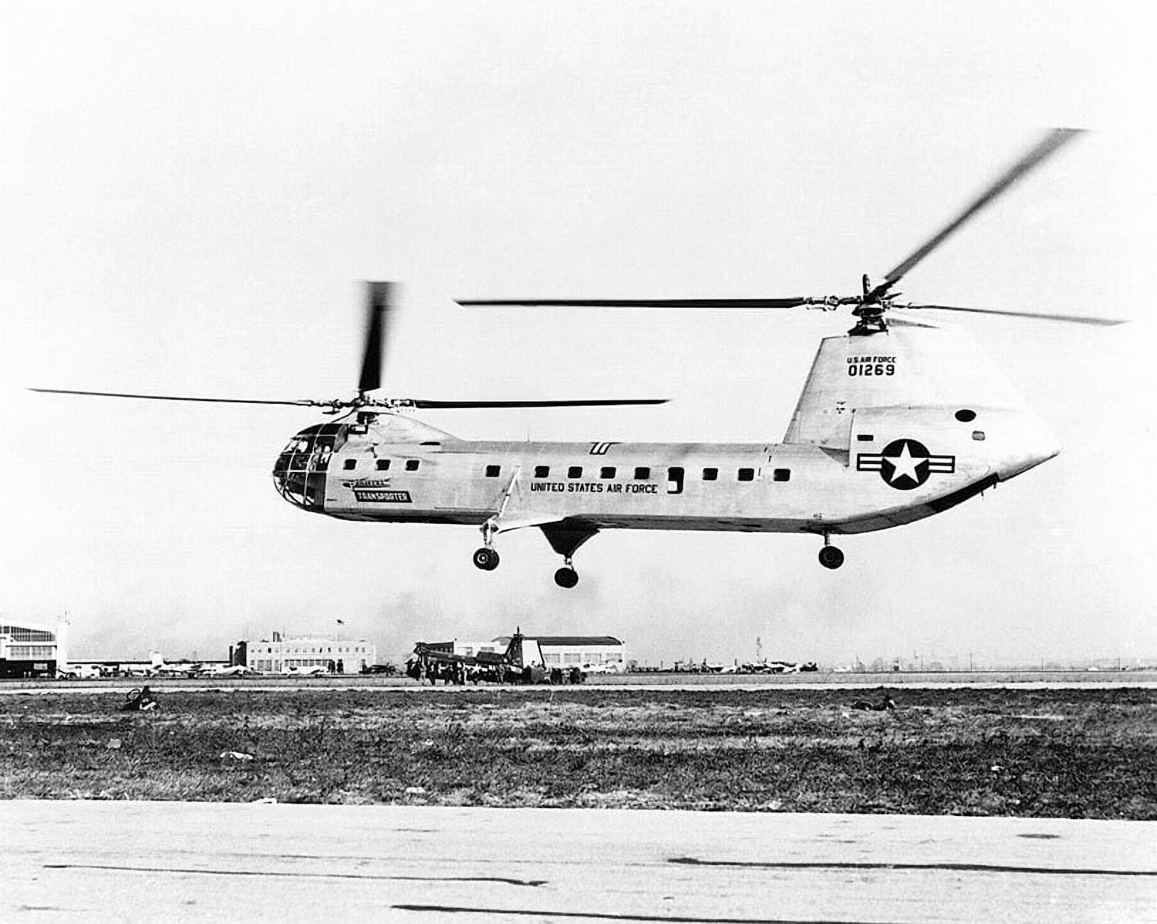 Piasecki H-16 Transporter Helicopter Style -2 - 20x30 Inch Laminated ...