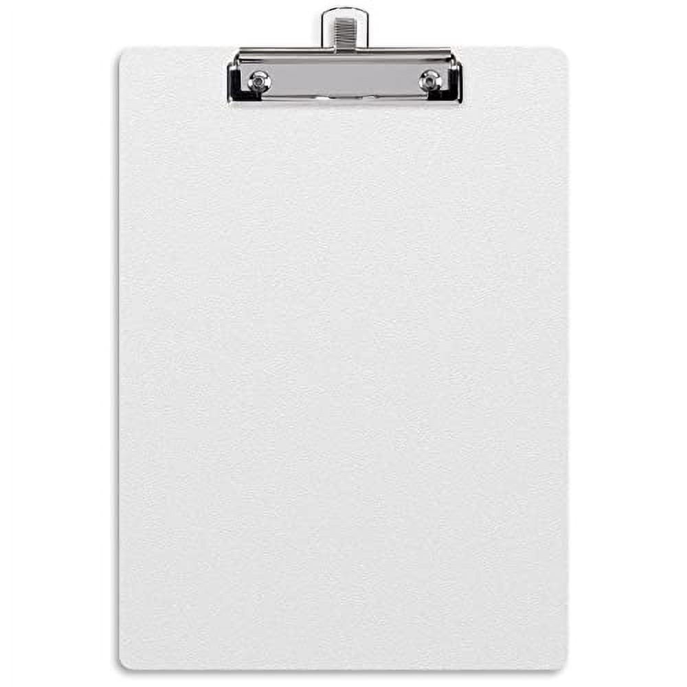 Piasoenc Wood Clipboards, Recycled Hardboard ClipBoards, White ...