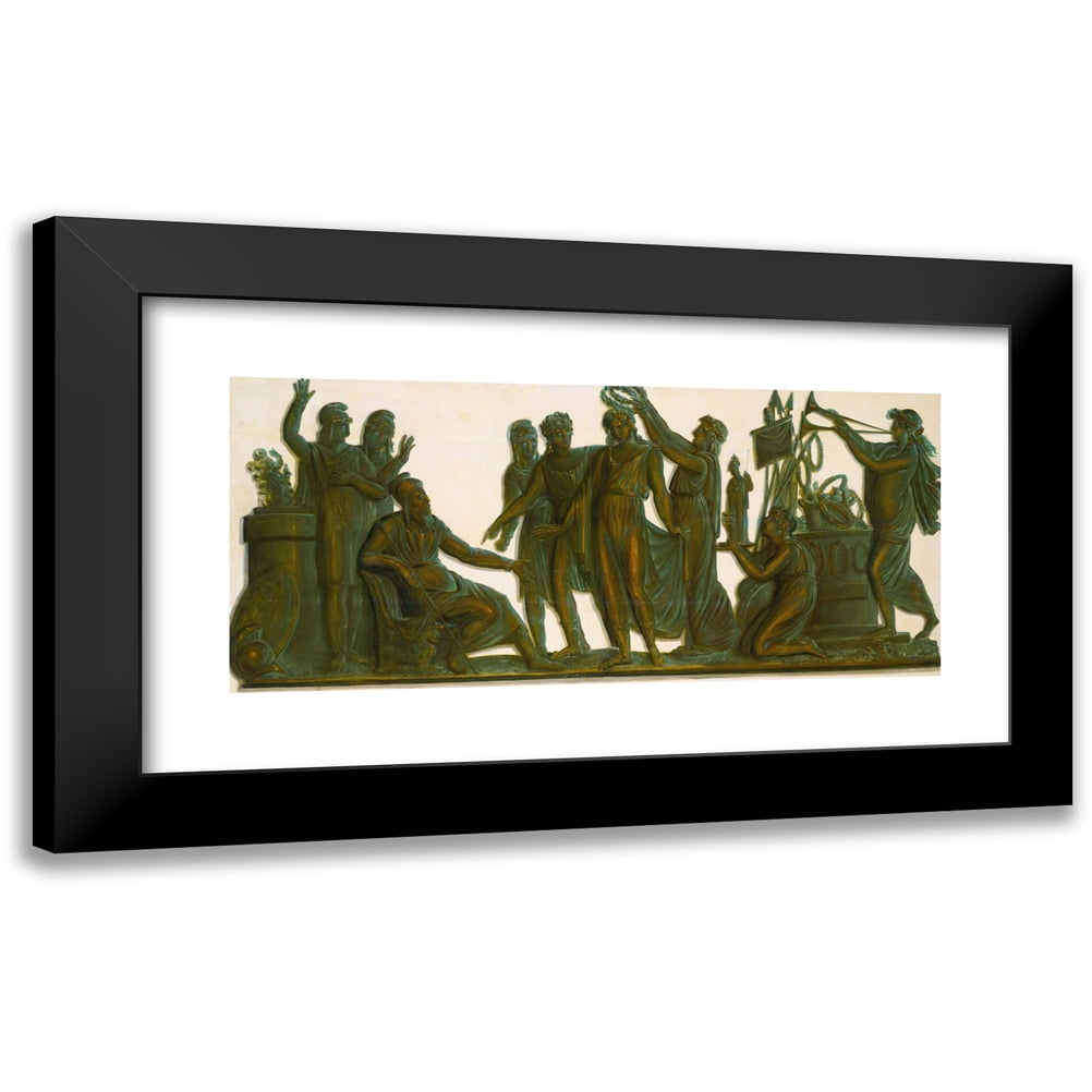Piat Joseph Sauvage 14x8 Black Modern Framed Museum Art Print Titled ...