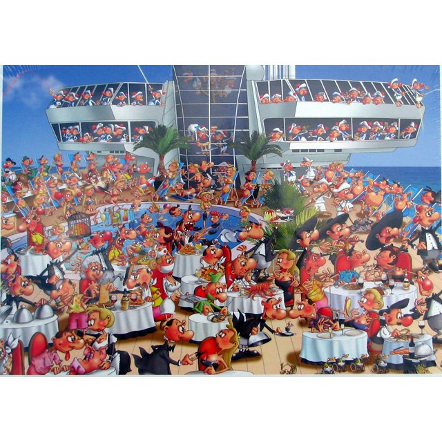 Piatnik Francois Ruyer Cruise Ship 1000 pc Jigsaw Puzzle Humor ...