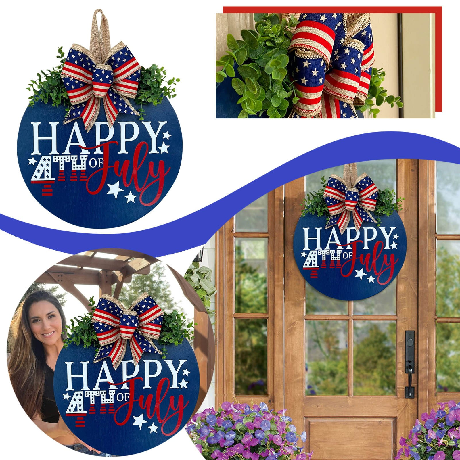 Piaybook 4th of July Independence Day Welcome Sign Welcome Independence ...