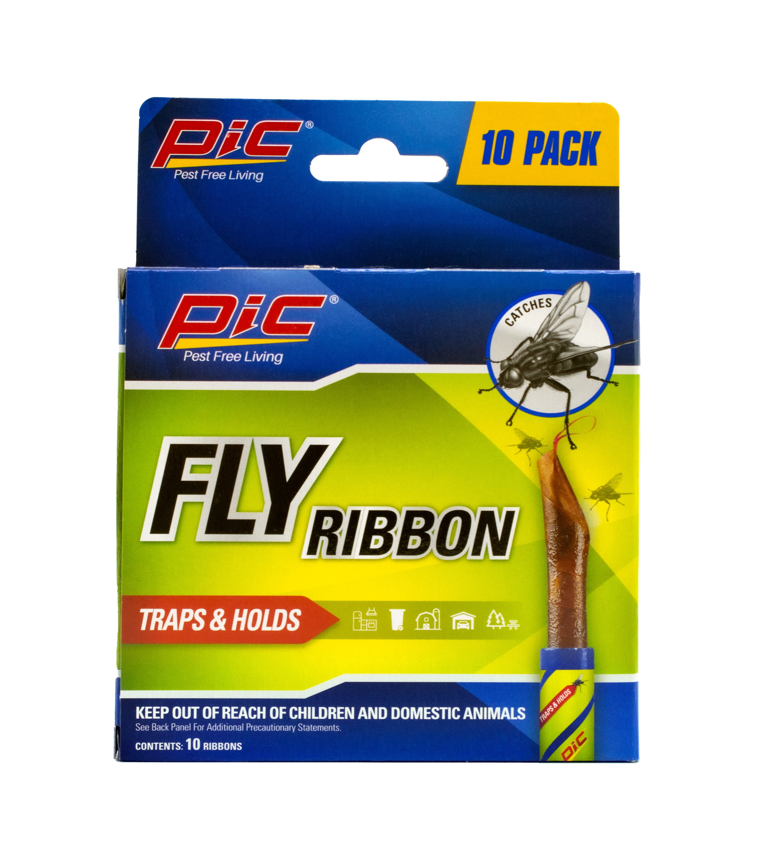 Pic Fly Ribbon Bug and Insect Catcher, Flying Insect Trap, Paper,10 ...