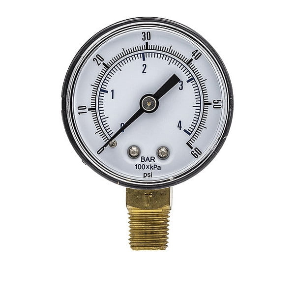 Pic Gauges Pressure Gauge,General Purpose,2" Dial SEP-101D-204D-BSPT ...