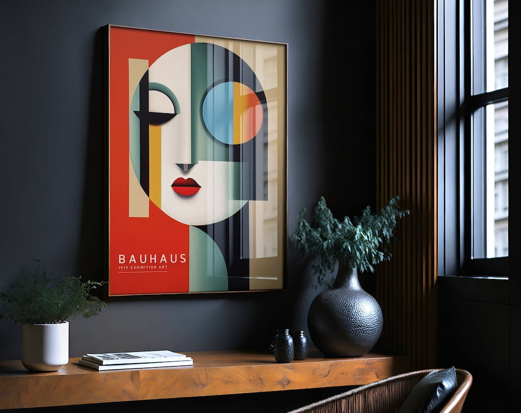 Pica Bauhaus Poster - Abstract Bauhaus Print Mid Century Modern Picasso ...