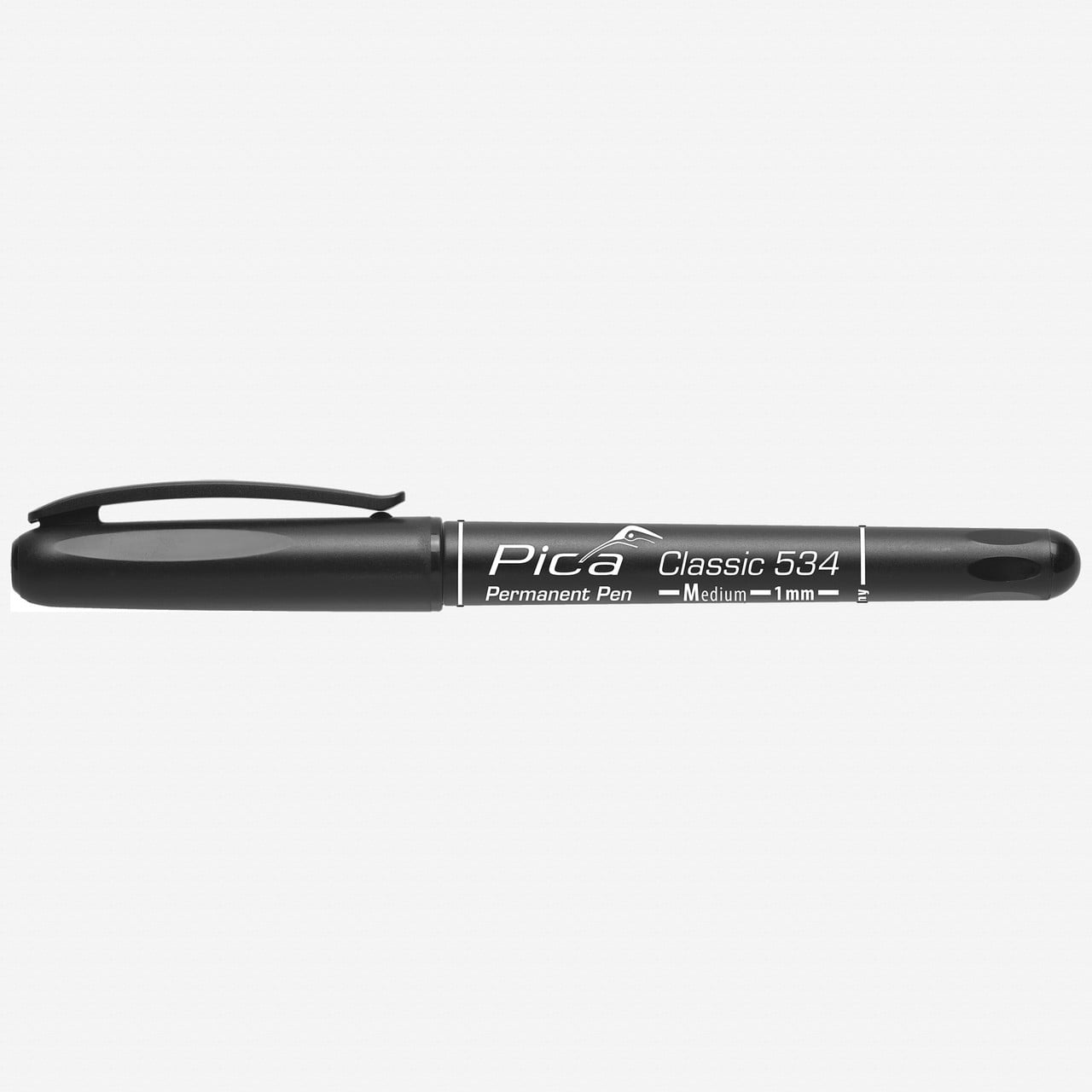 Pica Classic Medium Tip Permanent Pen, Black, Round Tip, 1.0 mm ...