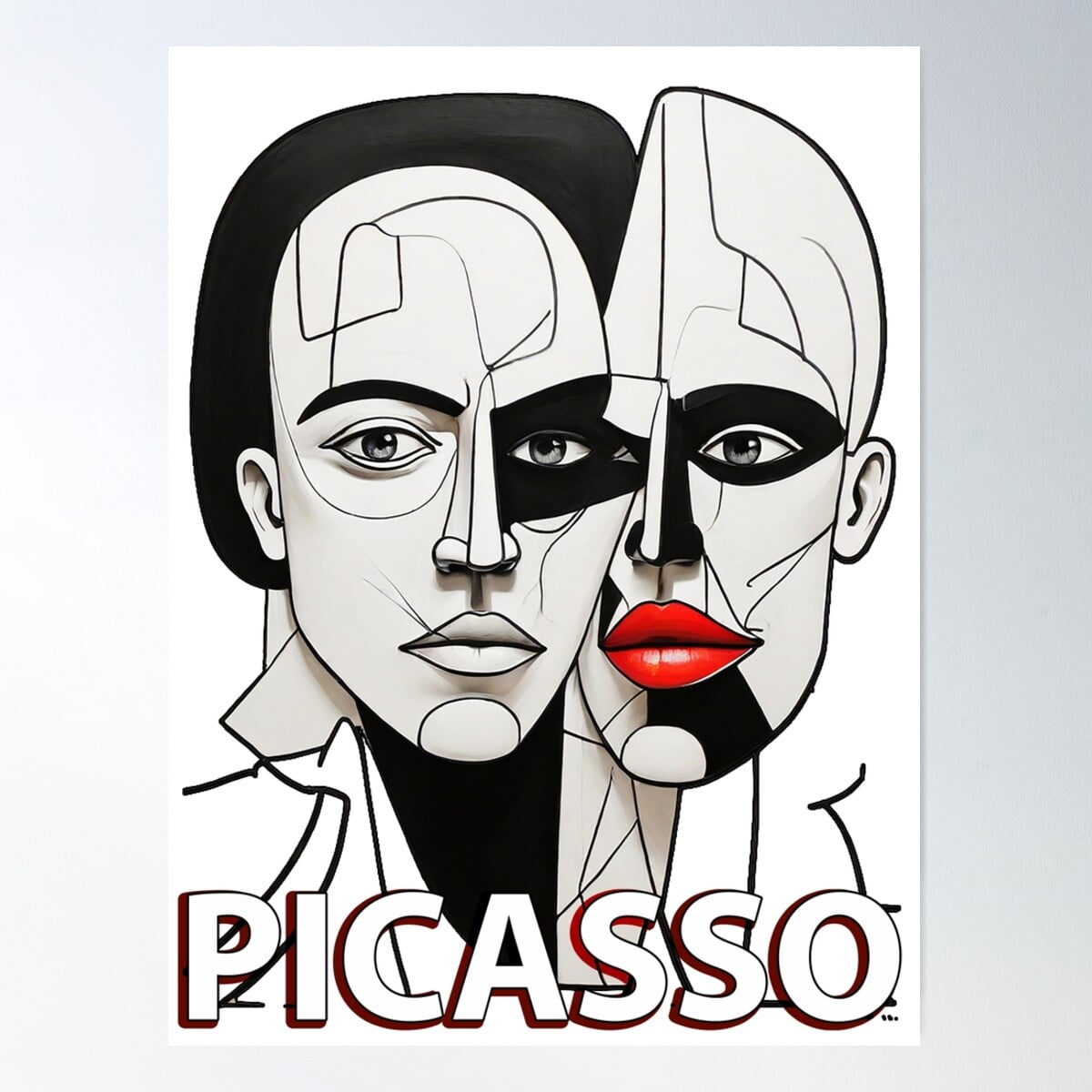 Picasso-004 Poster Wall Art, Modern Wall Decor For Living Room Bedroom, 16x24 UNFRAMED - Walmart.com