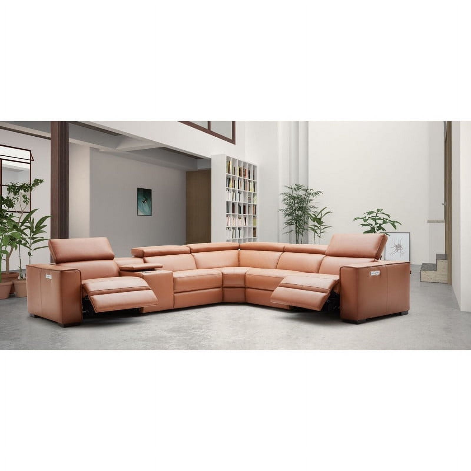 Picasso 6 Piece Motion Sectional Sofa, Caramel - Walmart.com
