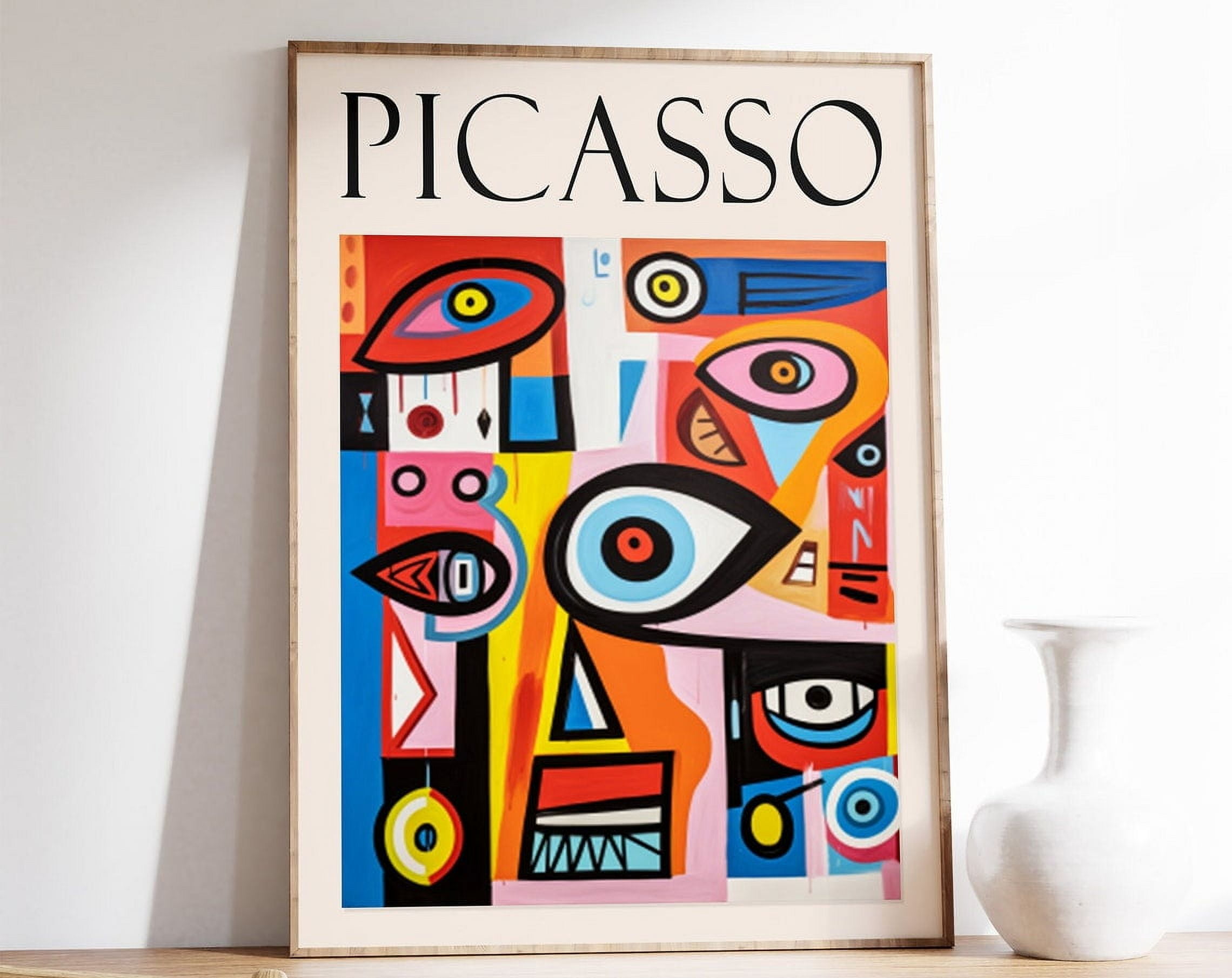 Picasso Abstract Faces Exhibition Poster, Boho Wall Print, Picasso Wall ...