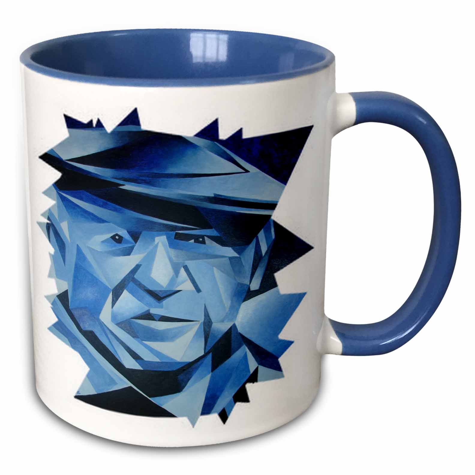Picasso - Blue artist, blue, cubism, man, pablo picasso, picasso, signature 11oz Two-Tone Blue ...