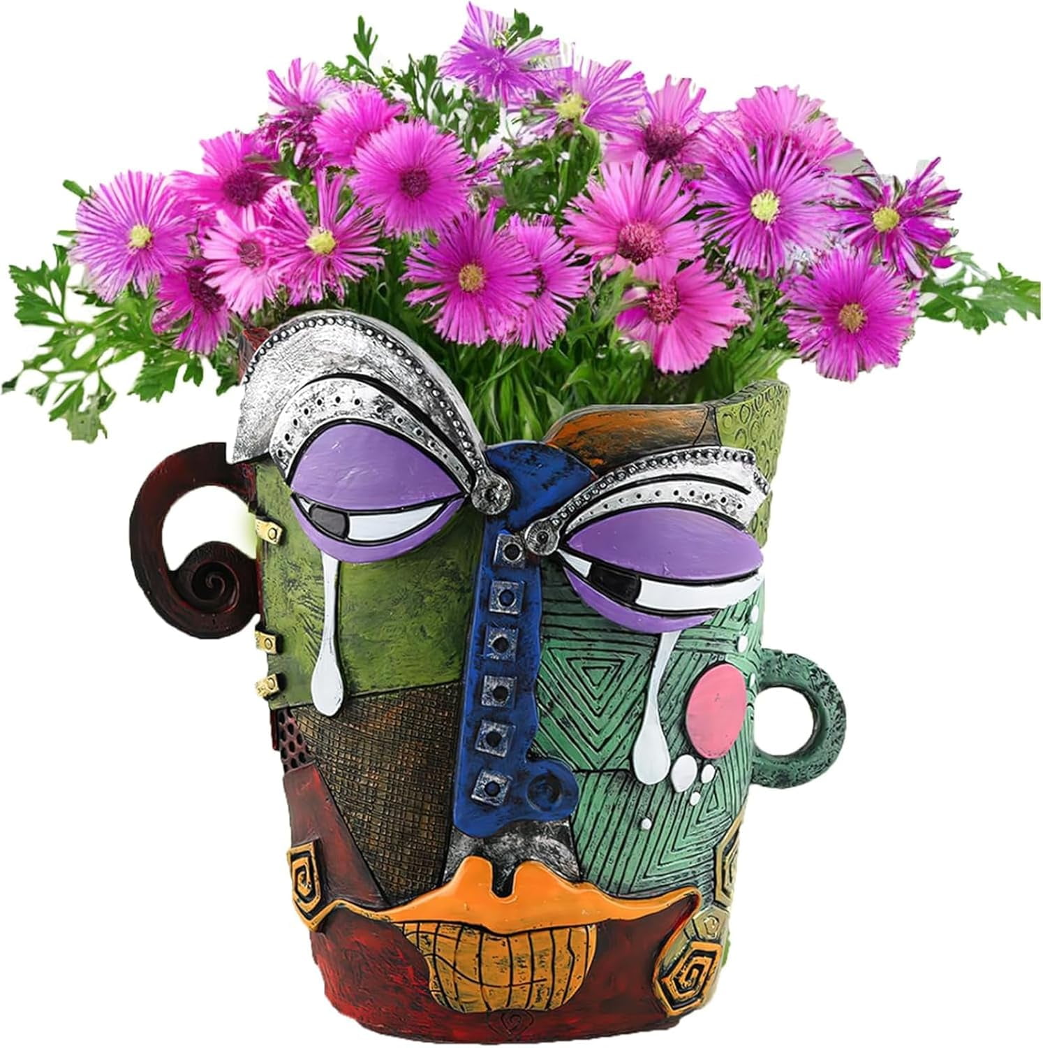 Picasso Brutalist Abstract Face Planters Pots Head Ornaments Abstract ...