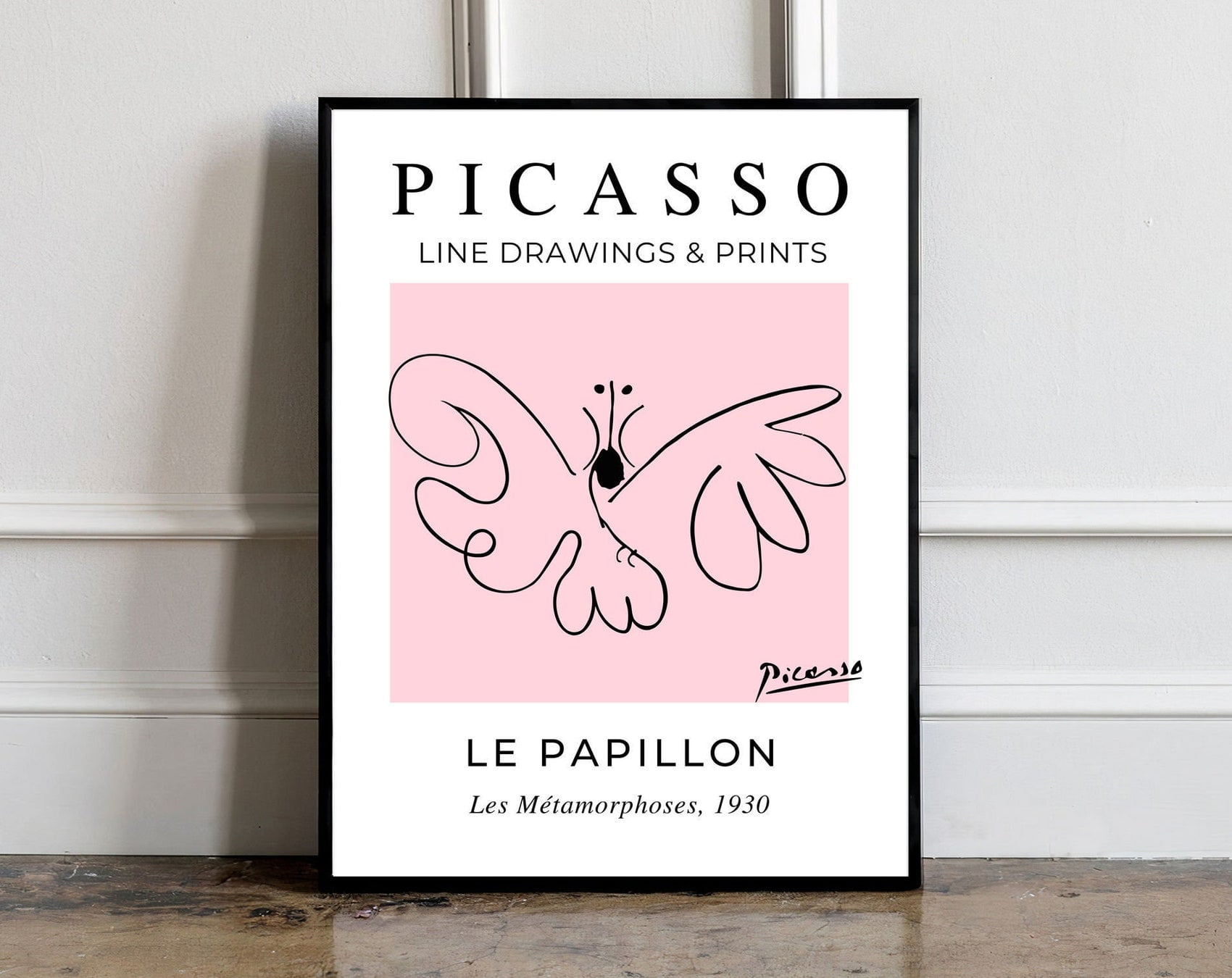 Picasso - Butterfly poster, Picasso Exhibition poster, Picasso ...