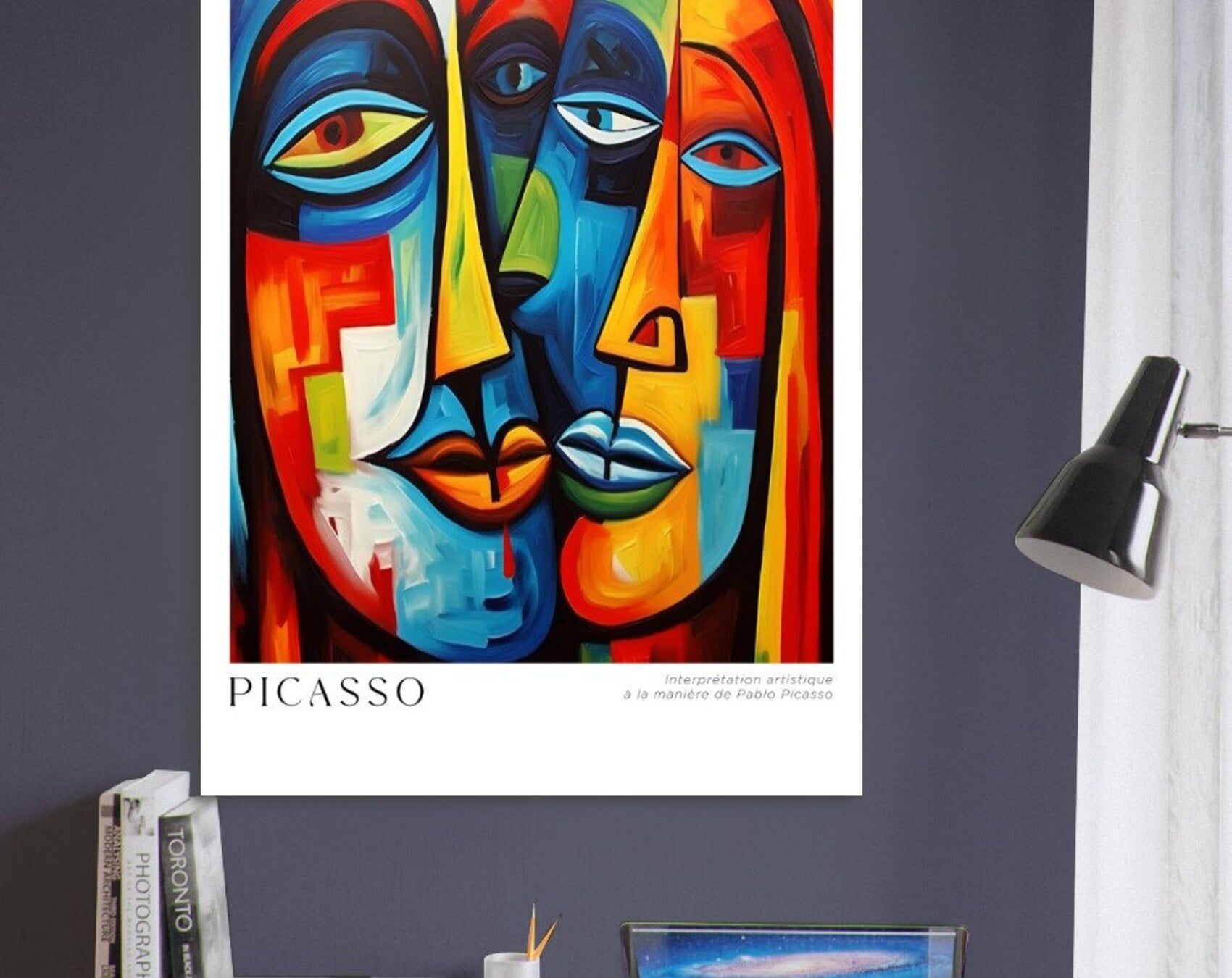 Picasso Cubism Faces Exhibition Poster Print Abstract Gallery Wall Art ...