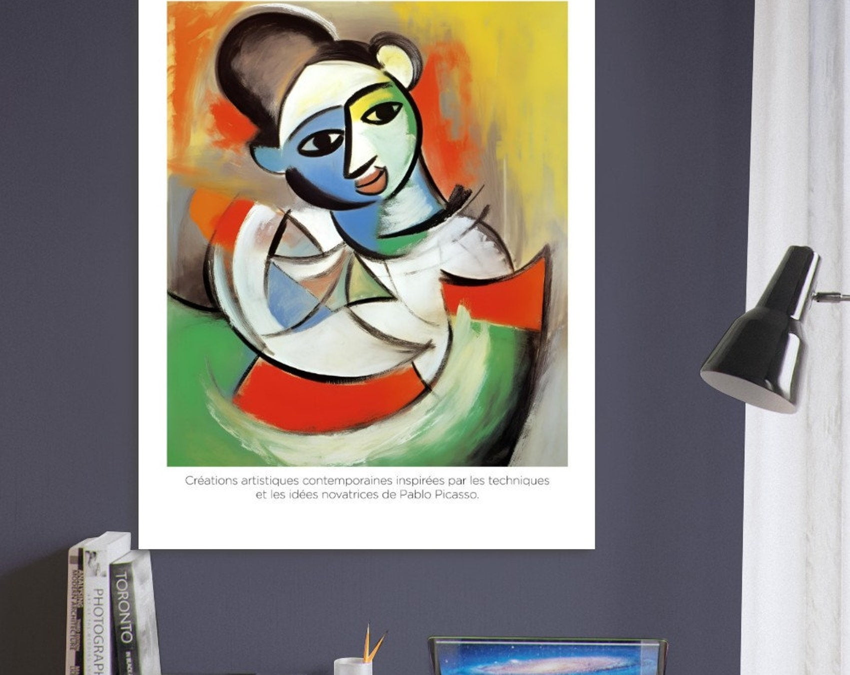Picasso Cubism Portrait Exhibition Print Abstract Gallery Poster Wall ...