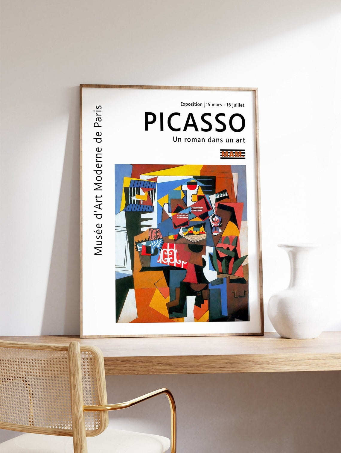 Picasso Exhibition Poster, Cubism Print, Abstract Art Poster, Vintage ...