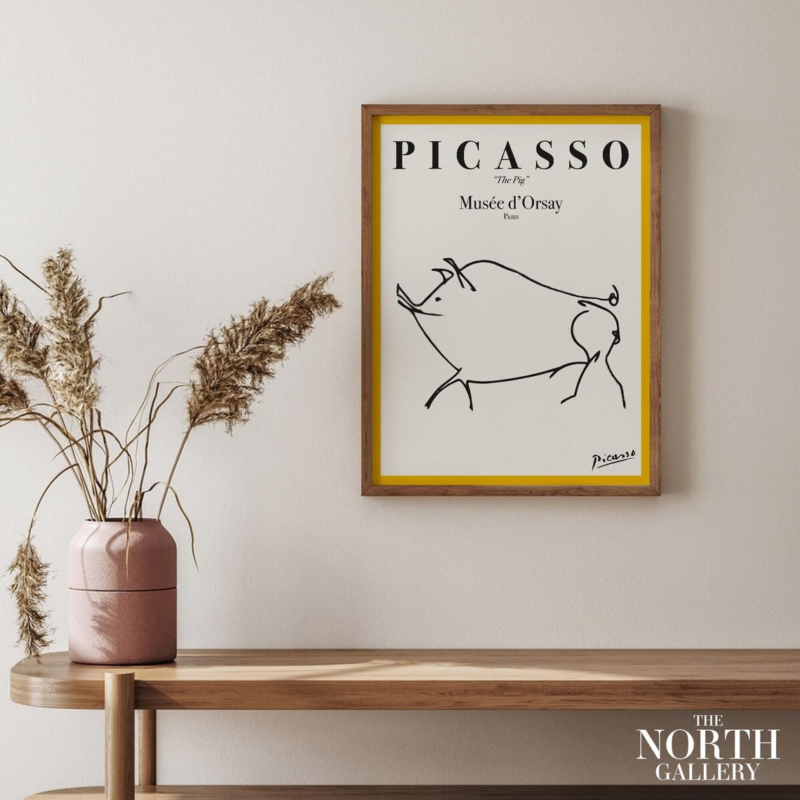 Picasso Exhibition Poster, Pig Poster, Animal Line Art, Minimalist Art ...