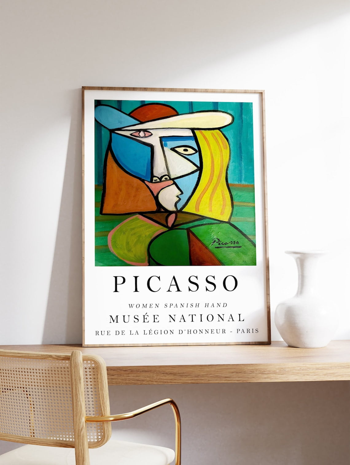 Picasso Exhibition Poster, Women Spanish Hand, Picasso Wall Art Decor ...