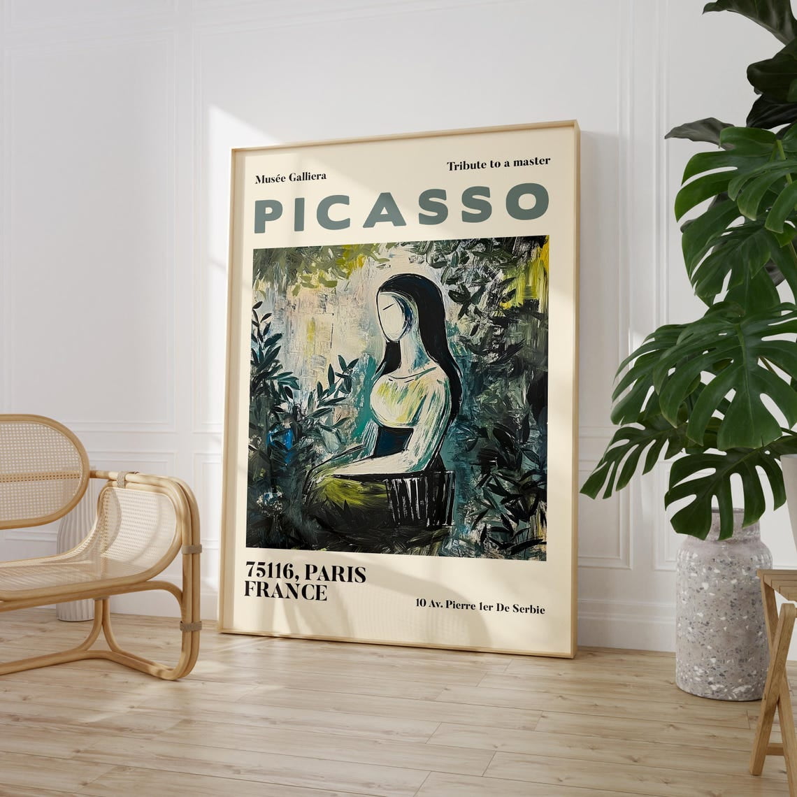 Picasso Exhibition Wall Art Print - Aesthetic Picasso Poster For Modern ...