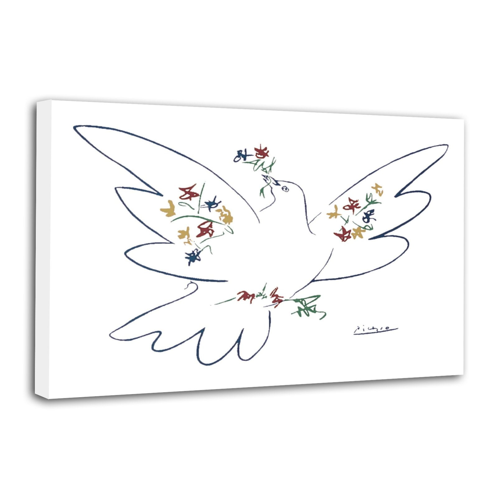 Picasso First Dove of Peace Art Poster Canvas Painting Decor Wall Print ...