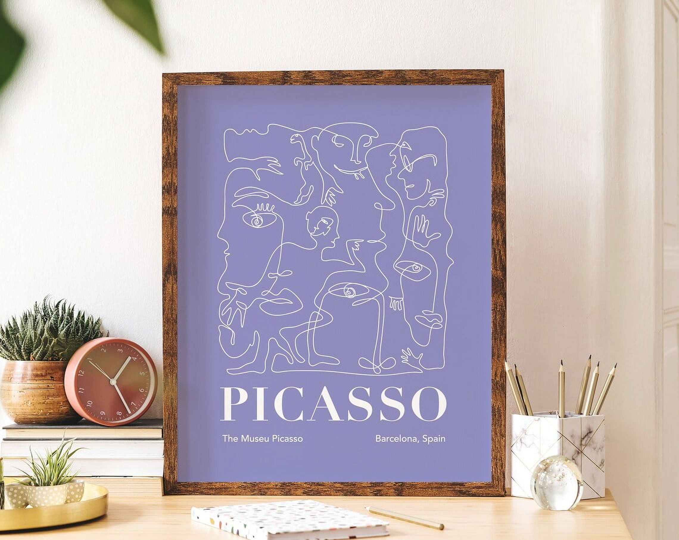 Picasso Line Drawing Print, Art, Abstract Blue Picasso Art, Cute Trendy ...