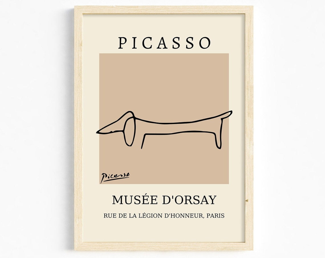 Picasso One Line Drawing, Picasso Print, Picasso Poster, Picasso Art ...