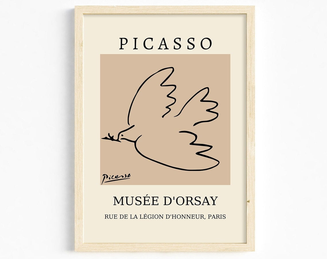 Picasso One Line Drawing, Picasso Print, Picasso Poster, Picasso Art ...