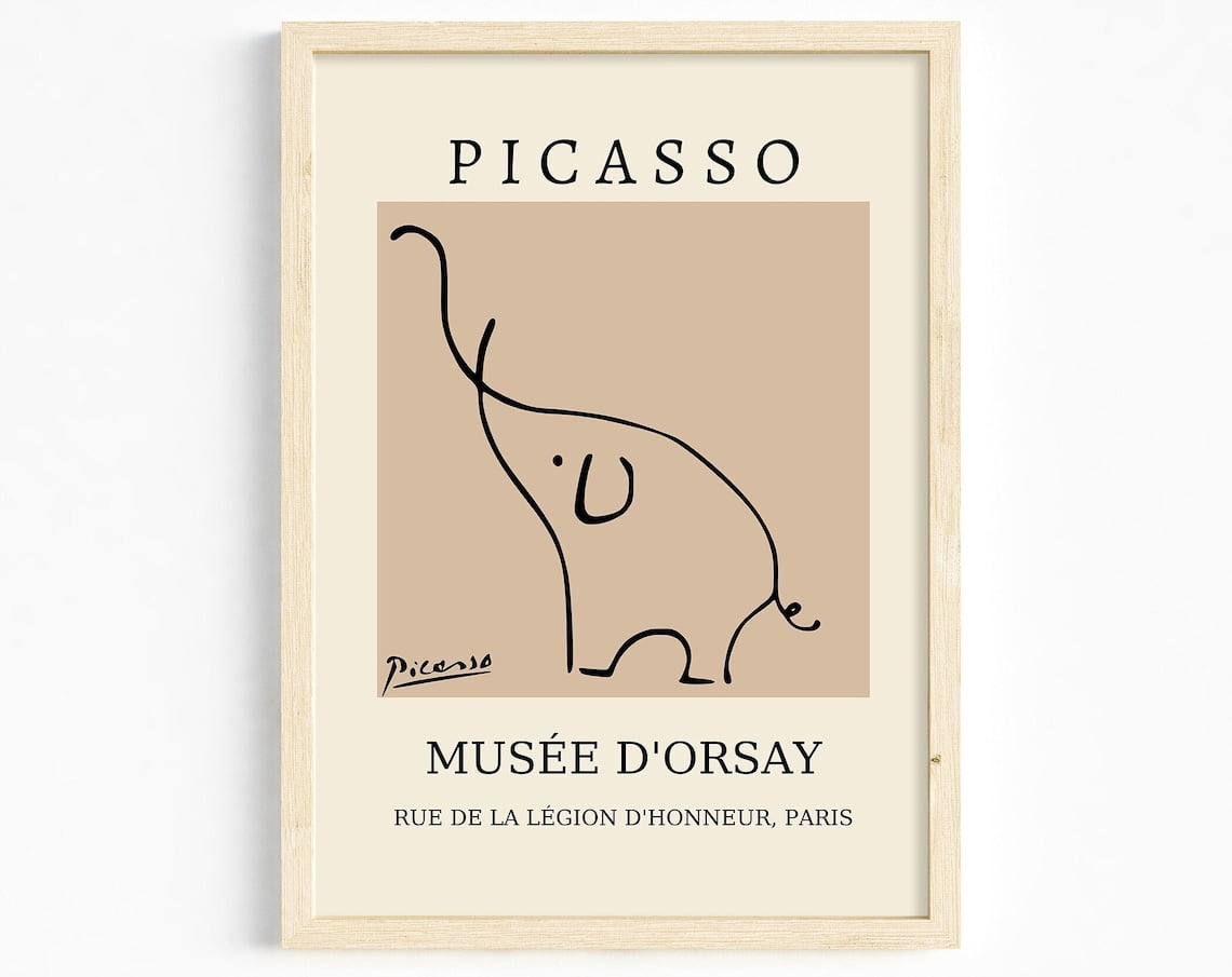 Picasso One Line Drawing, Picasso Print, Picasso Poster, Picasso Art ...