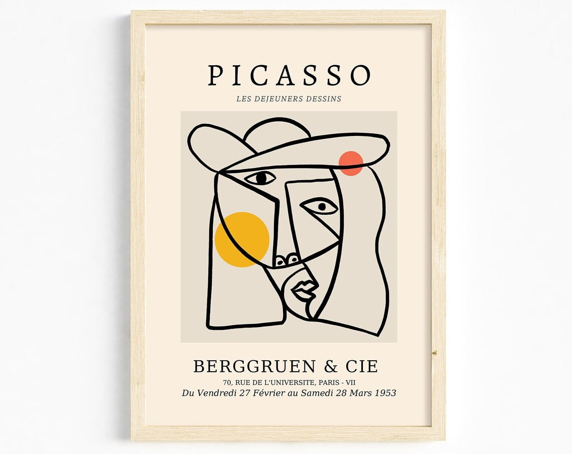Picasso One Line Drawing, Picasso Print, Picasso Poster, Picasso Art ...